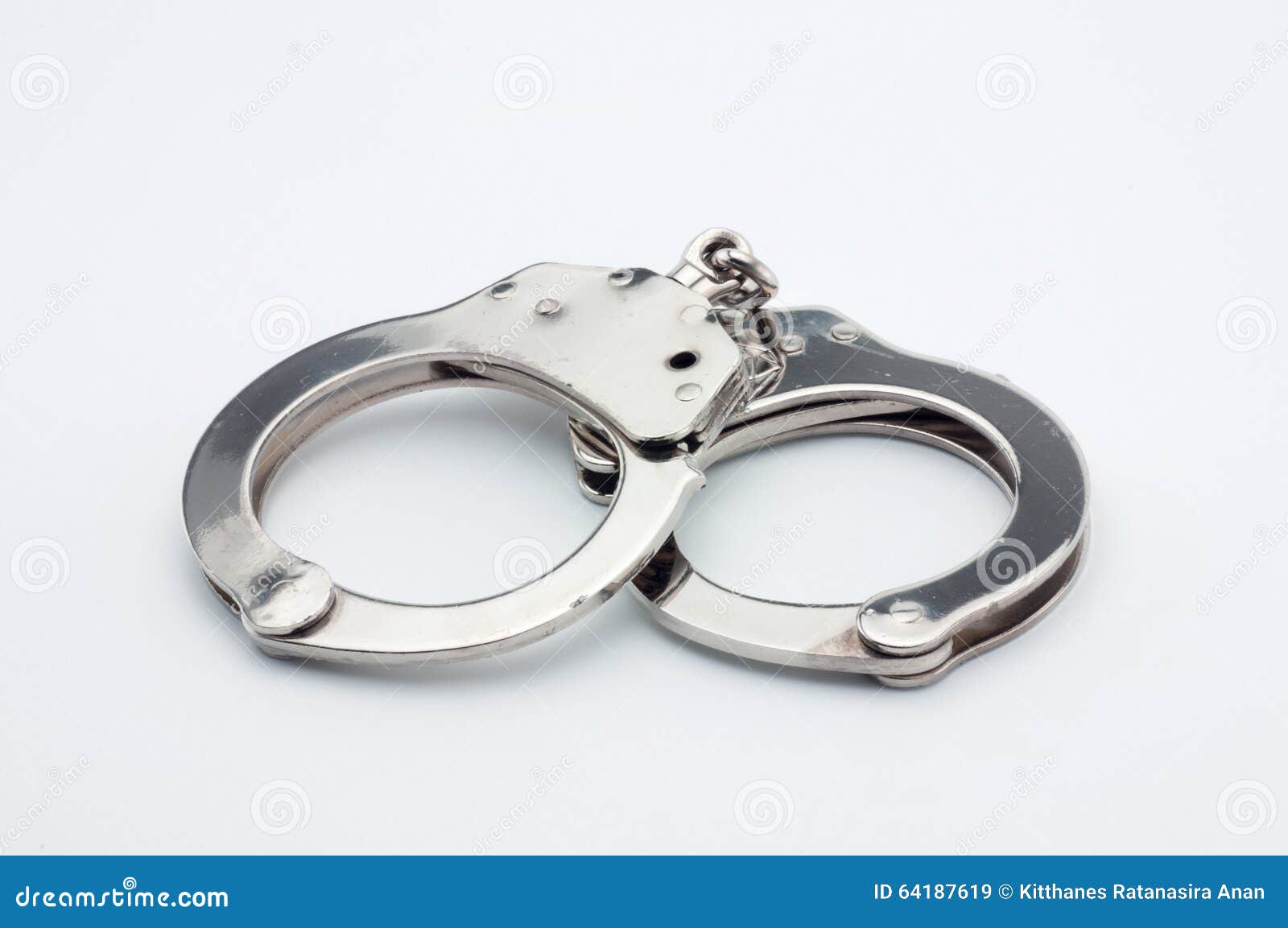 Shackle on Isolate White Background Stock Image - Image of cuff ...
