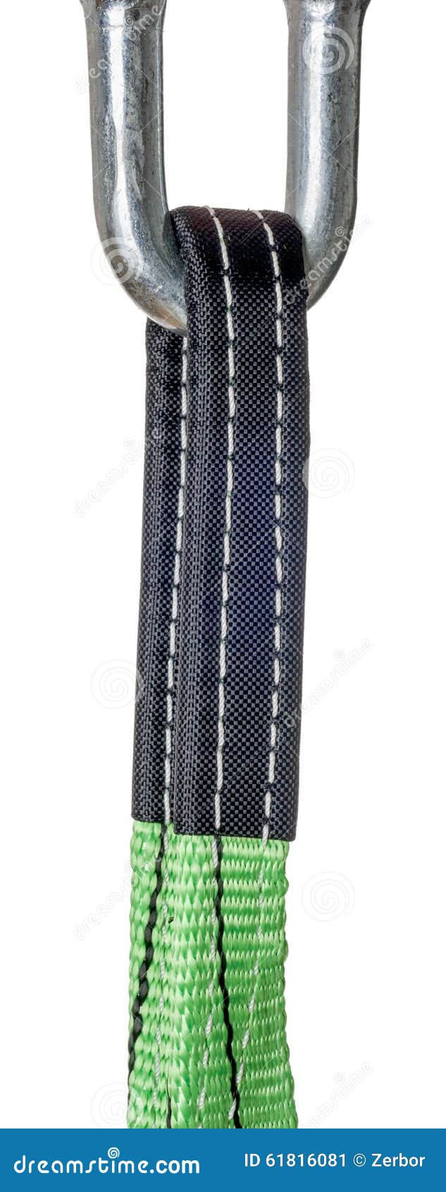 Shackle with a Lifting Strap on a White Background Stock Image - Image ...