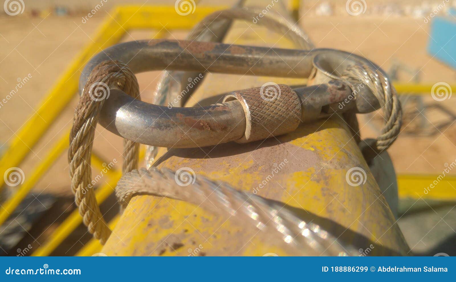 Shackle Locker Used by Oil Industry Workers Stock Image - Image of ...
