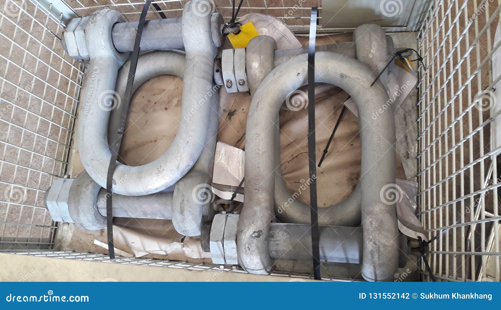 Shackle stock photo. Image of hawser, cage, shackles - 131552142