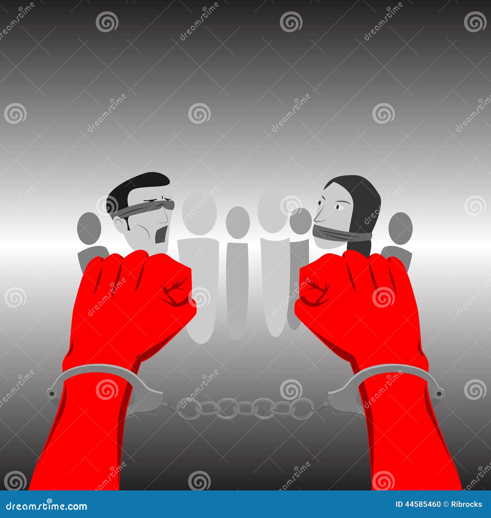 Shackled Hands stock vector. Illustration of shackle - 44585460 Shackled Hands stock vector. Illustration of shackle - 44585460