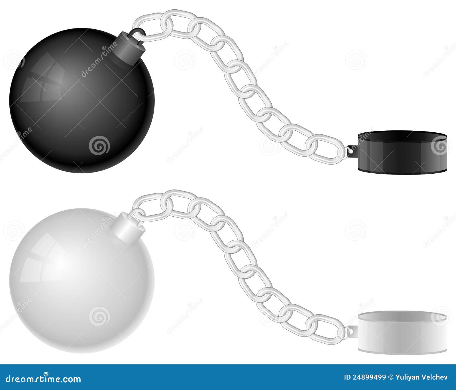 Shackles stock vector. Illustration of restrain, isolated - 24899499