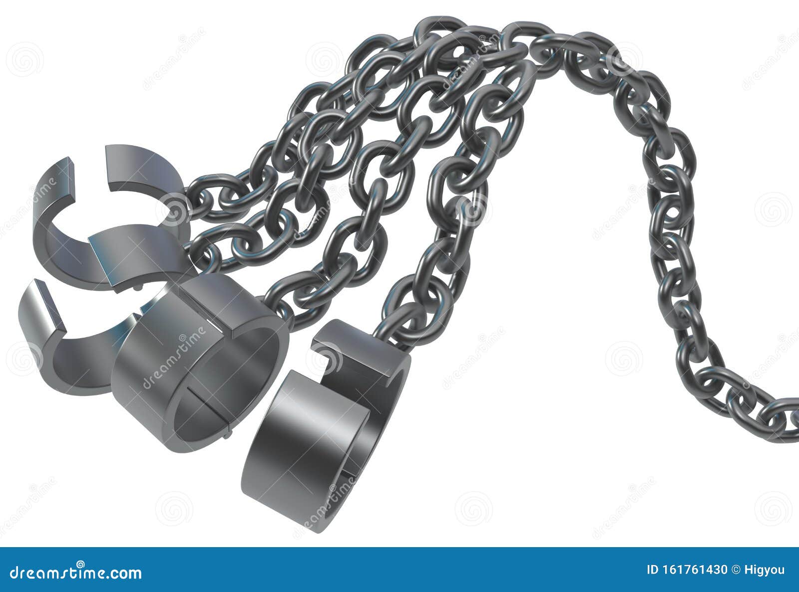 Shackles Metal Chain Multiply Stock Illustration - Illustration of ...