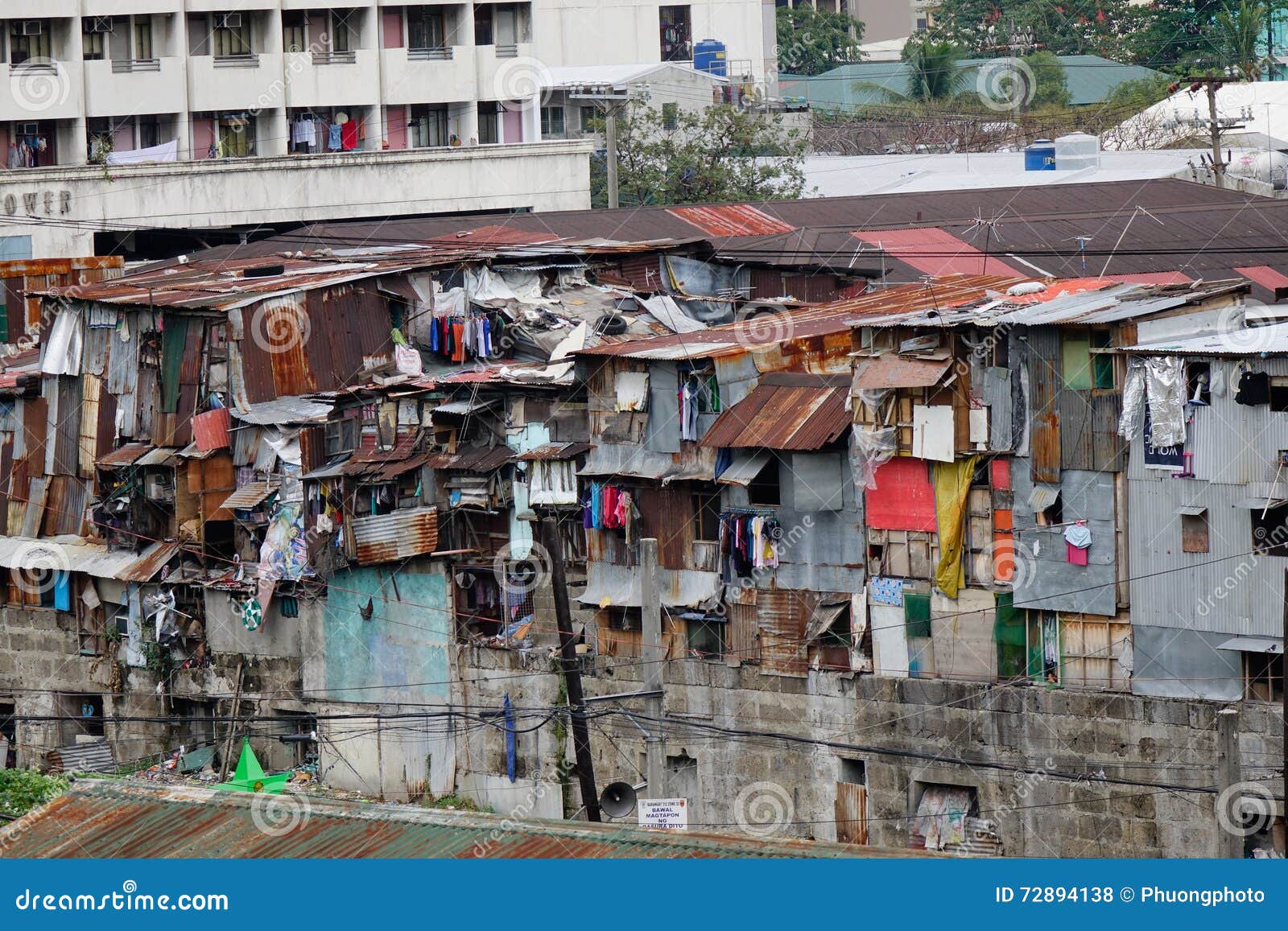 Shacks at Baclaran City in Manila, Philippines Editorial Stock Photo ...