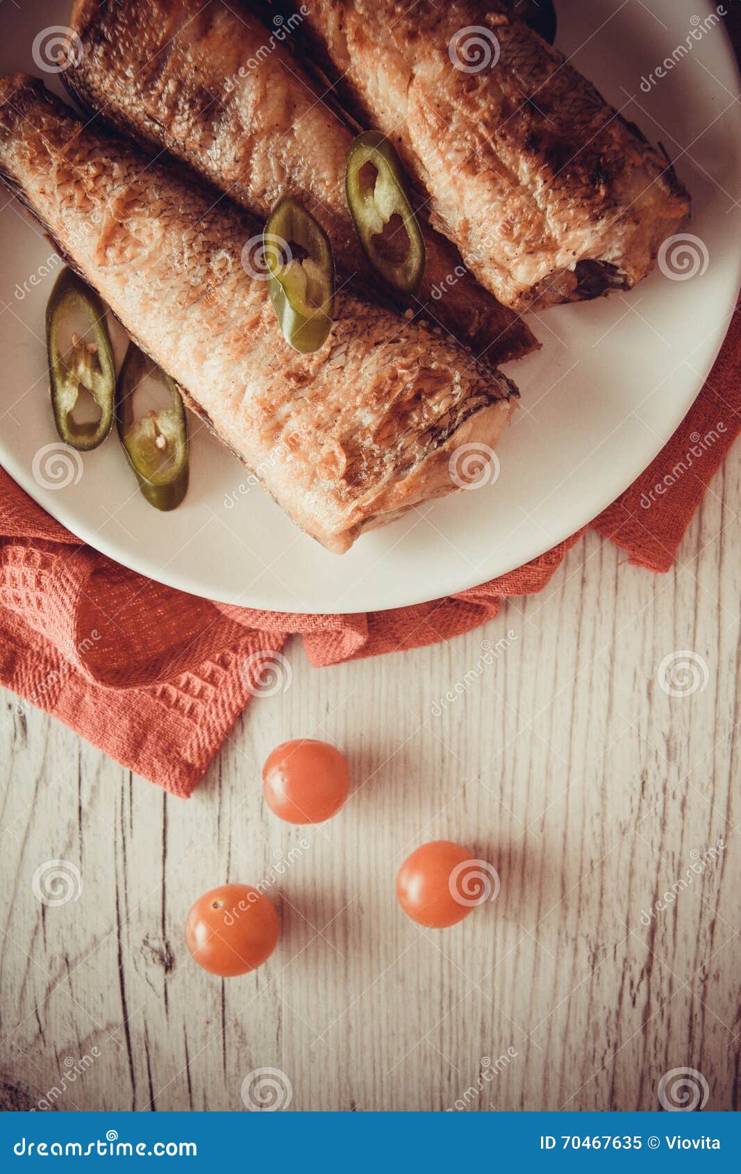 Shad with Tomato and Chilli Stock Image - Image of cucumber, onion ...
