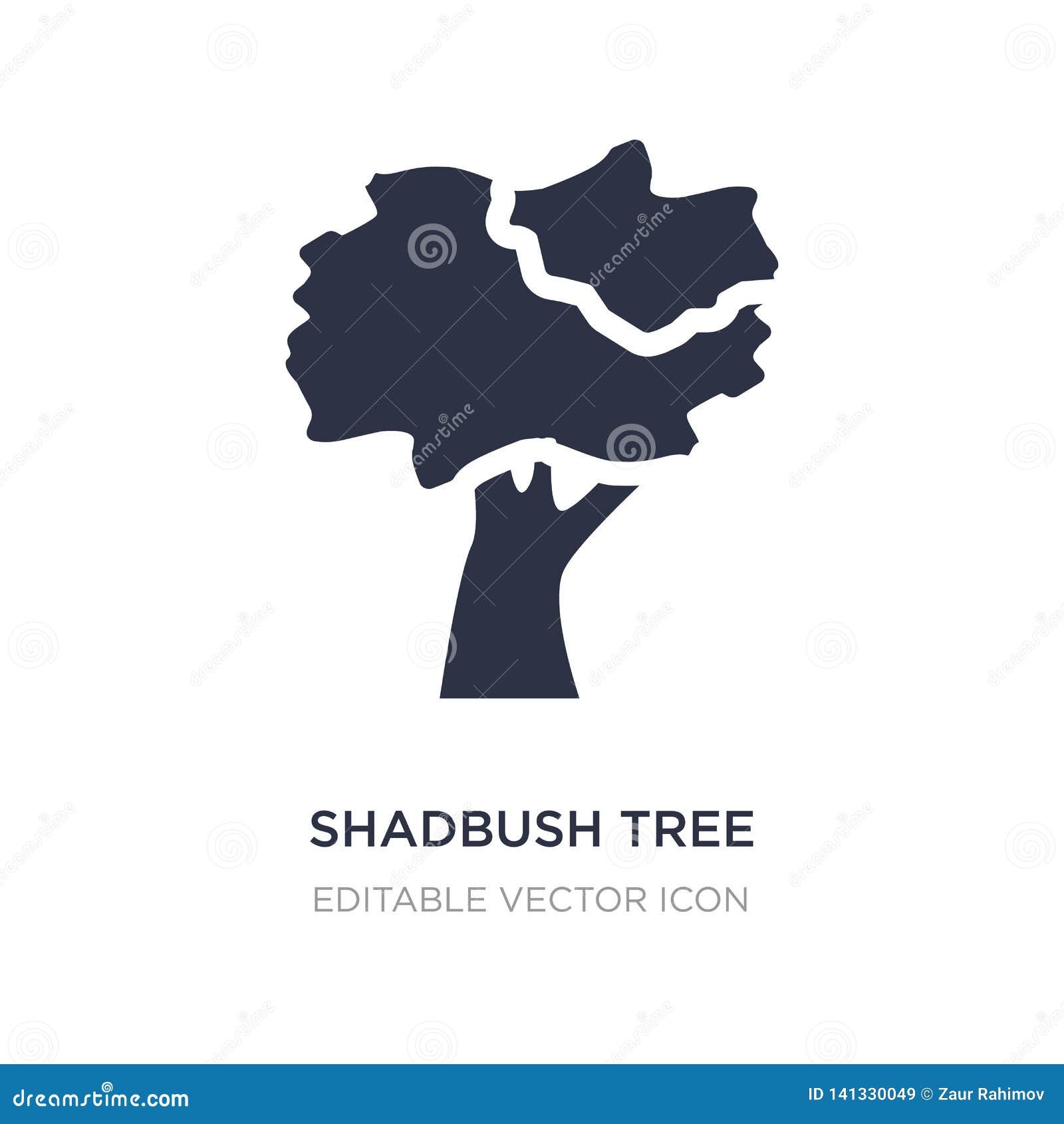Shadbush Tree Icon On White Background. Simple Element Illustration ...