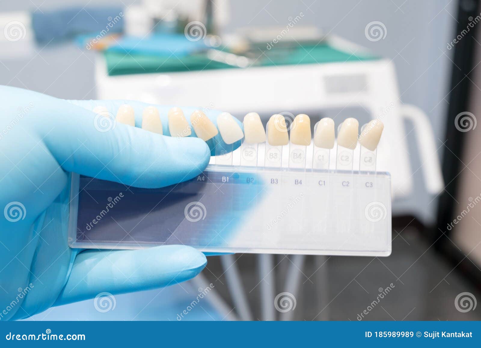 Shade guide. stock image. Image of equipment, veneer - 185989989