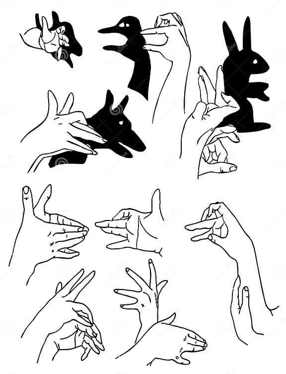 Shade from hands stock vector. Illustration of creative - 6418680