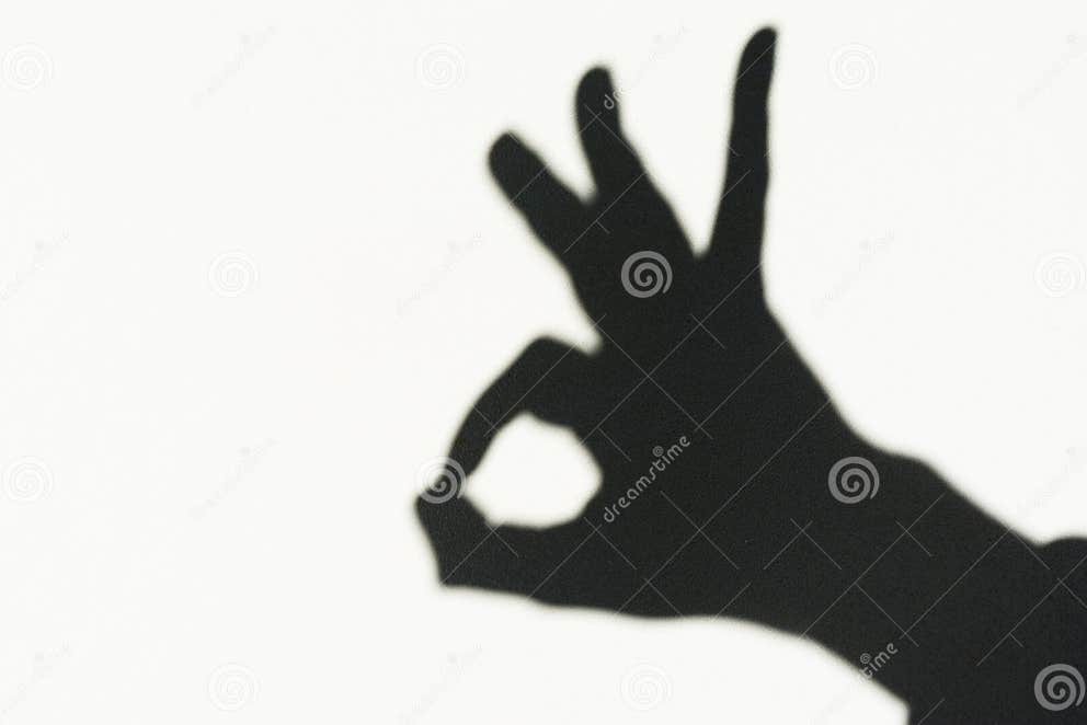 Shade from hands, Ok sign stock image. Image of gray - 93063345