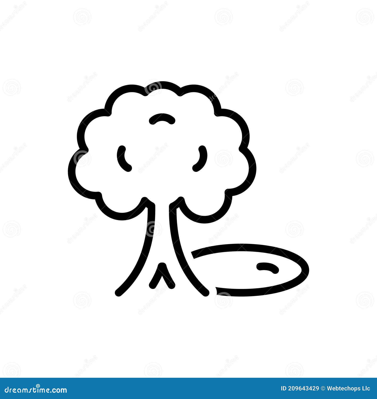 Black Line Icon for Shade, Shadow and Coolness Stock Vector ...