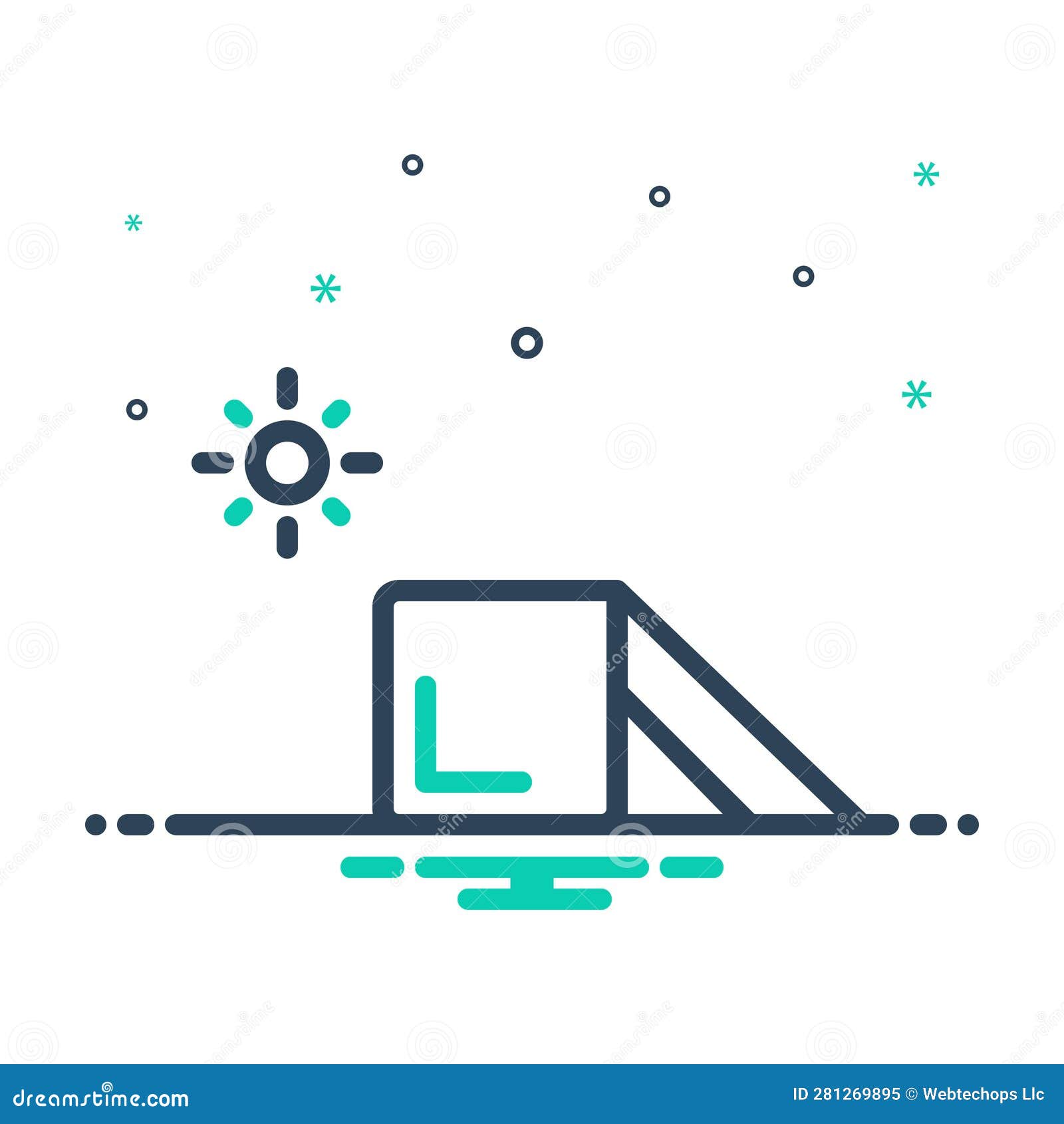 Mix Icon for Shade, Shadow and Shady Stock Vector - Illustration of ...