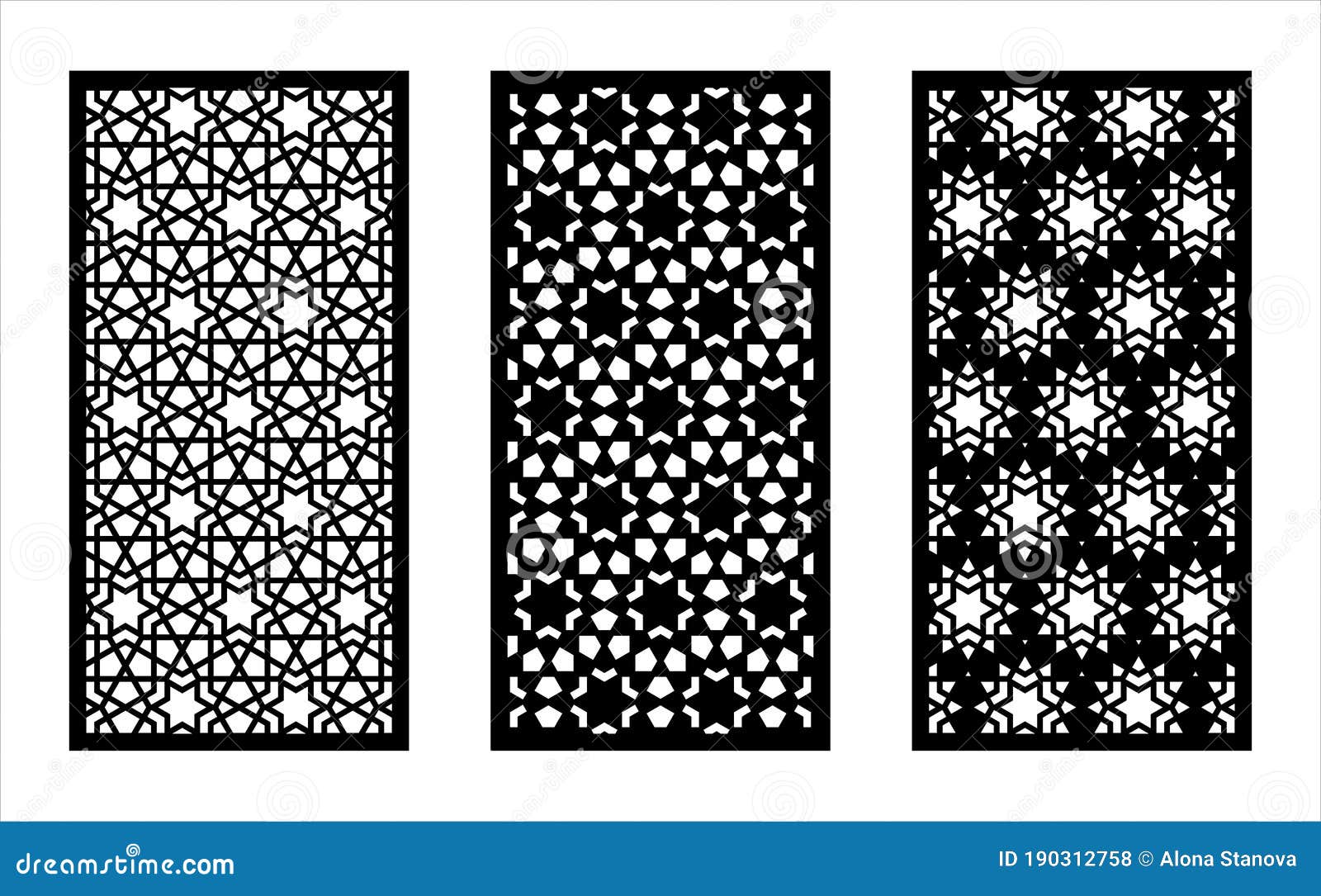 Shade Screen, Privacy Fence Template. Laser Cut Vector Panel, Screen ...