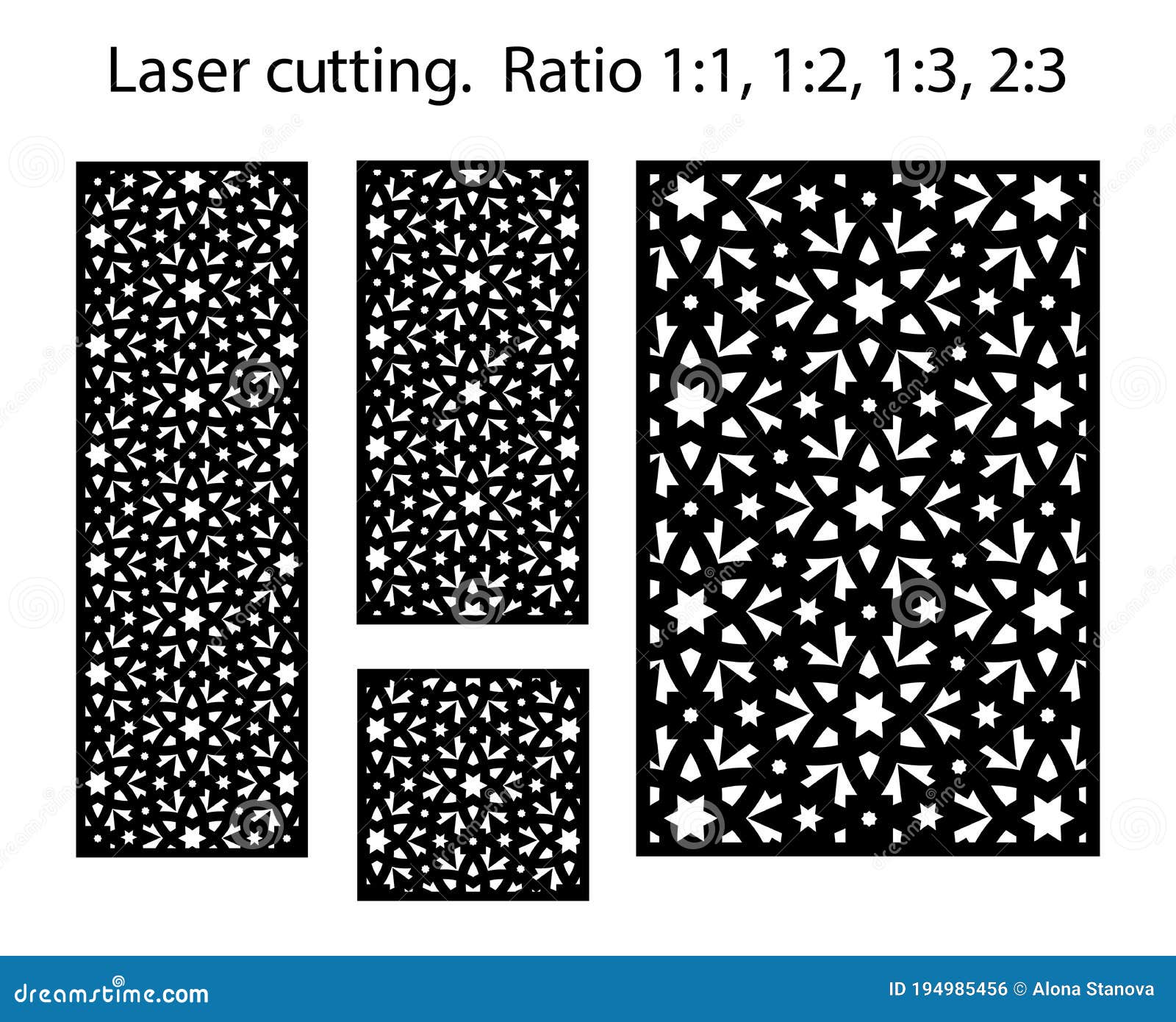 Shade Screen, Privacy Fence Template. Laser Cut Vector Panel, Screen ...