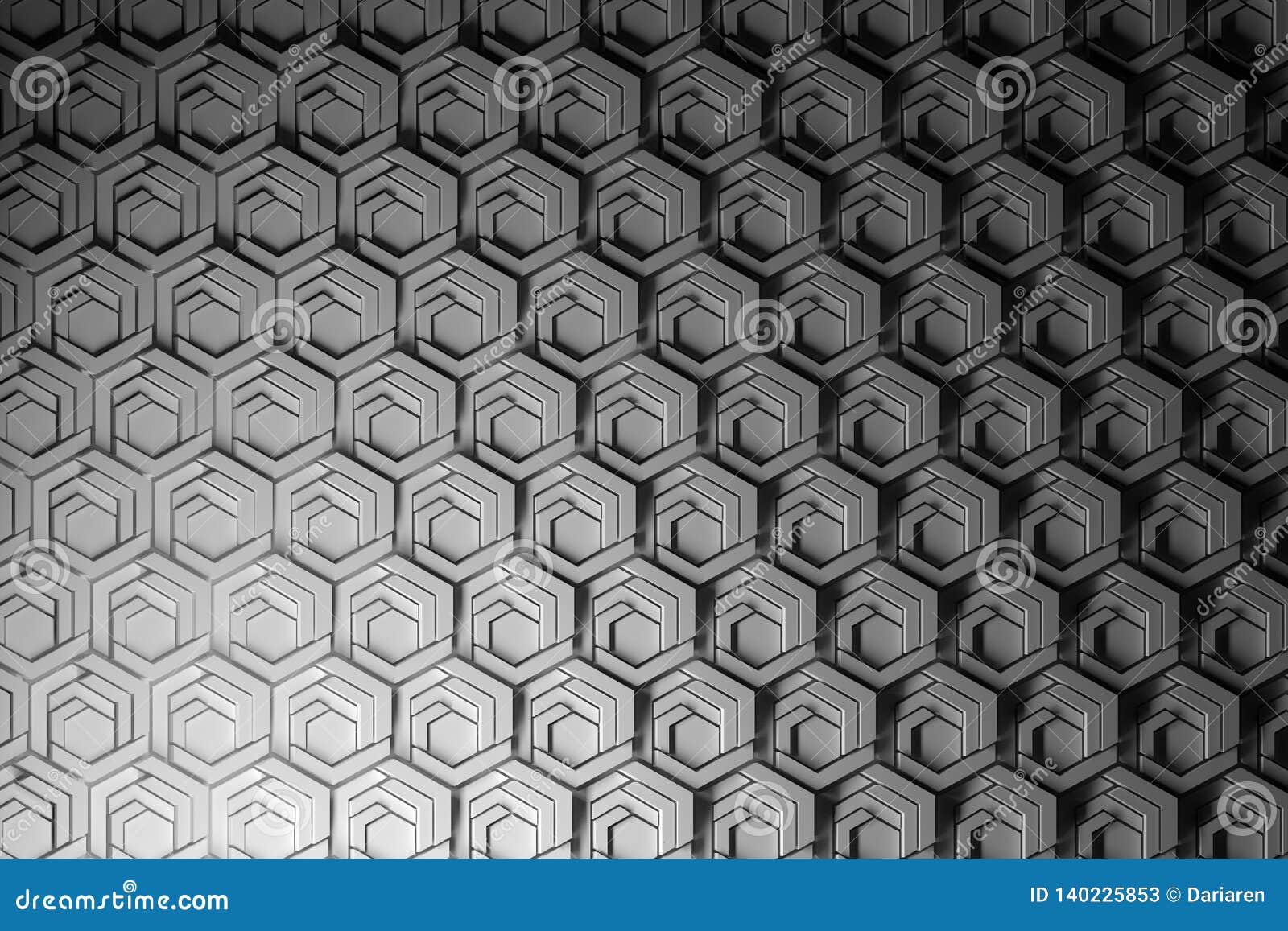 Shaded Structured Pattern with Details of Hexagons Stock Illustration ...