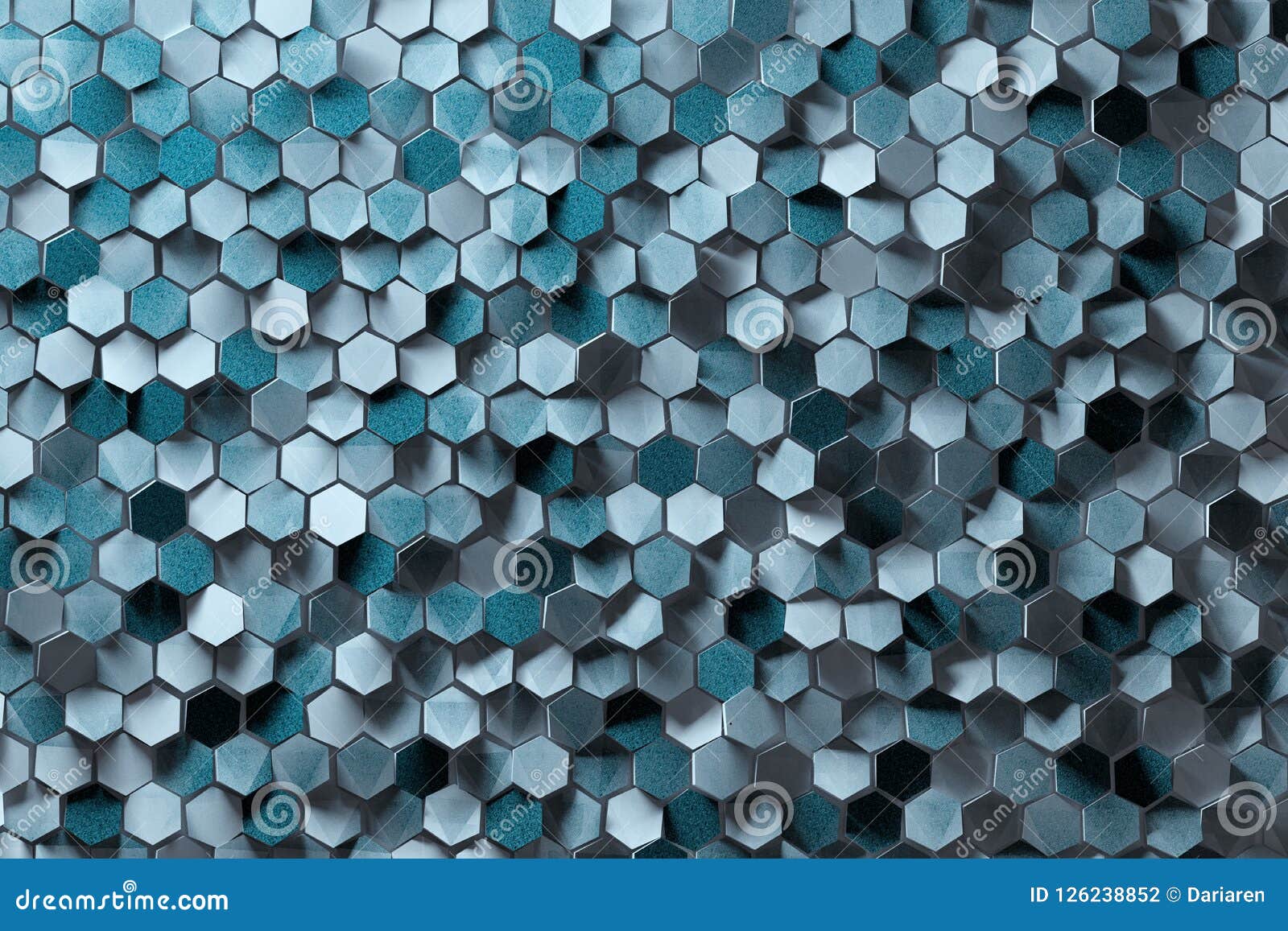 Shaded Technical Honeycomb Pattern. Stock Illustration - Illustration ...