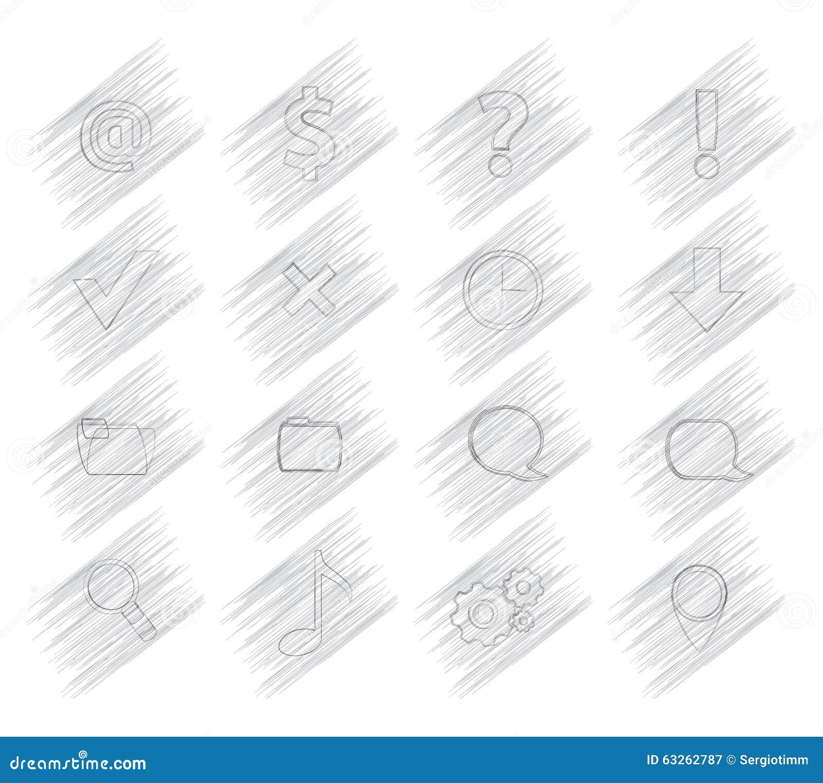 16 shaded vector icons stock vector. Illustration of internet - 63262787