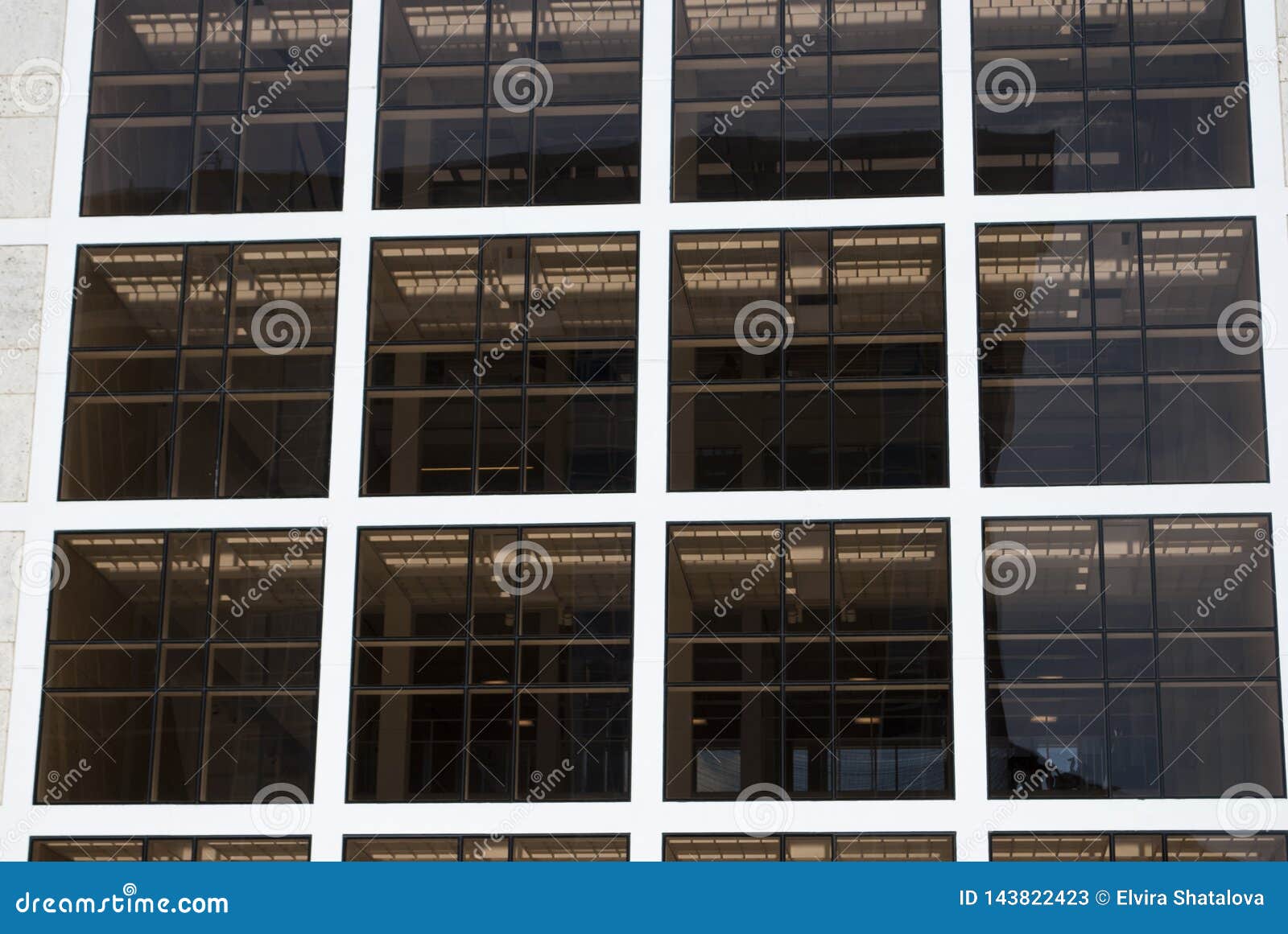 Vertical and Horizontal Lines. Glass and Steel Modern Architecture ...