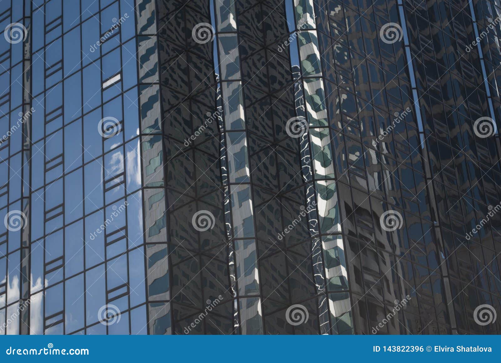 Vertical and Horizontal Lines. Glass and Steel Modern Architecture ...
