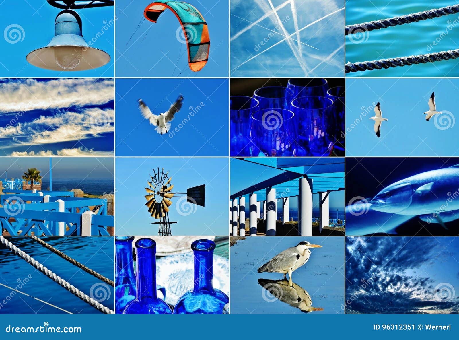 Shades of blue collage stock image. Image of motives - 96312351