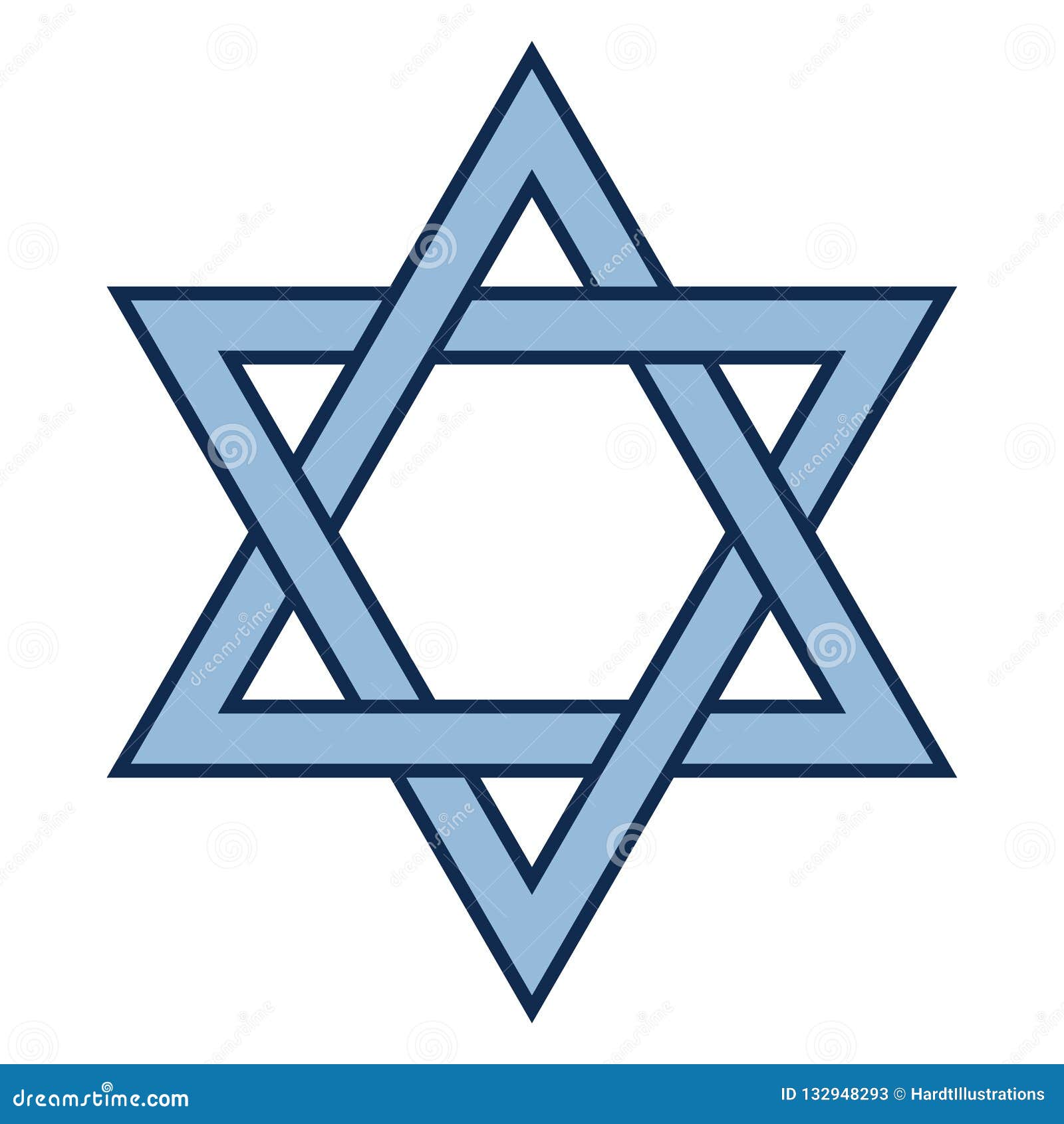 Star of David stock vector. Illustration of isolated - 132948293