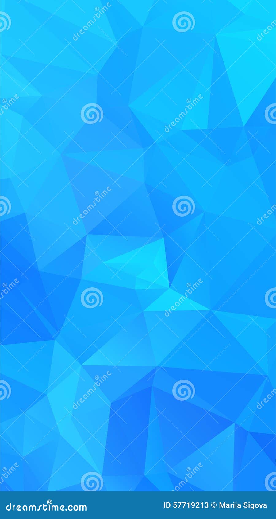 Shades of Cyan Abstract Polygonal Geometric Stock Vector - Illustration ...