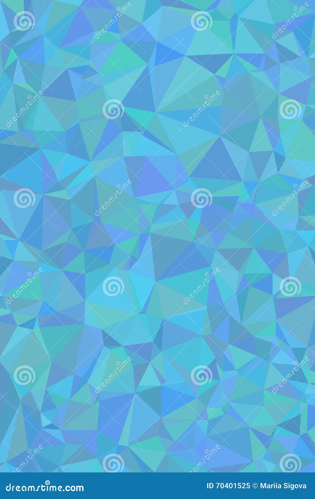 Shades of Cyan Abstract Polygonal Geometric Background -- Low Poly ...