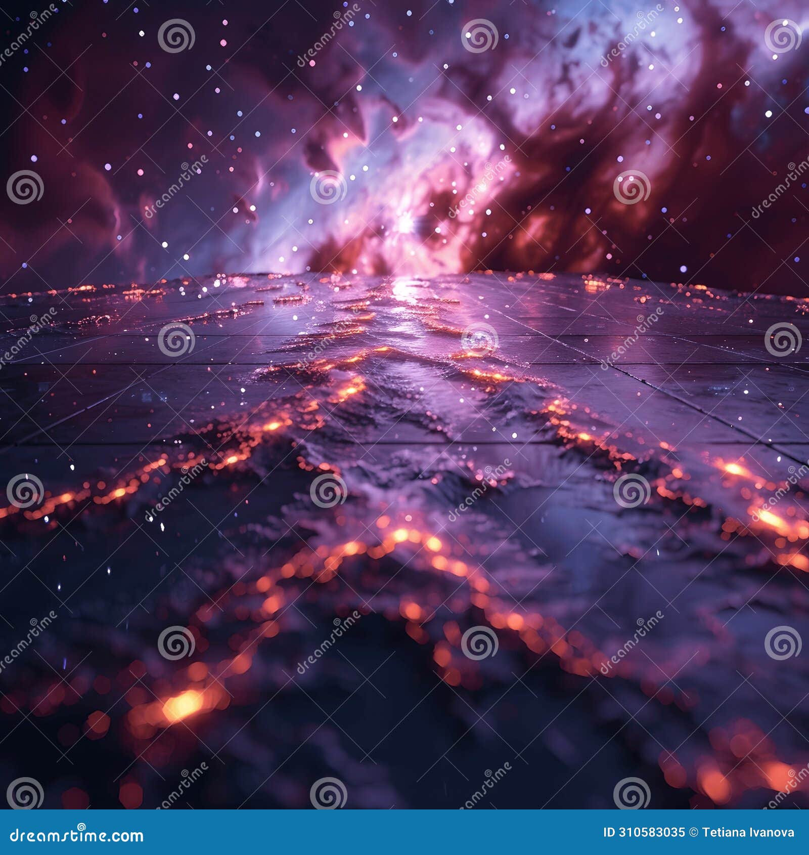 Shades of the Future in VR Purple and Black. Stock Illustration ...