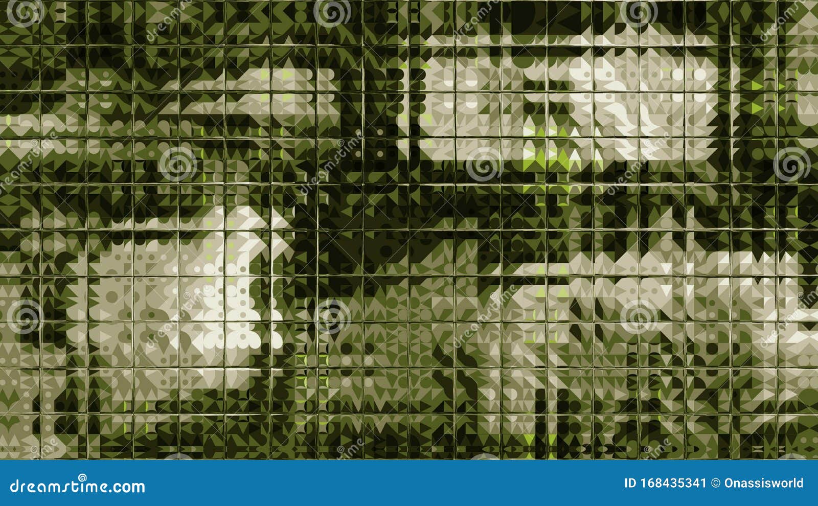 Shades of Green Material Design Abstract Stock Image - Image of ...