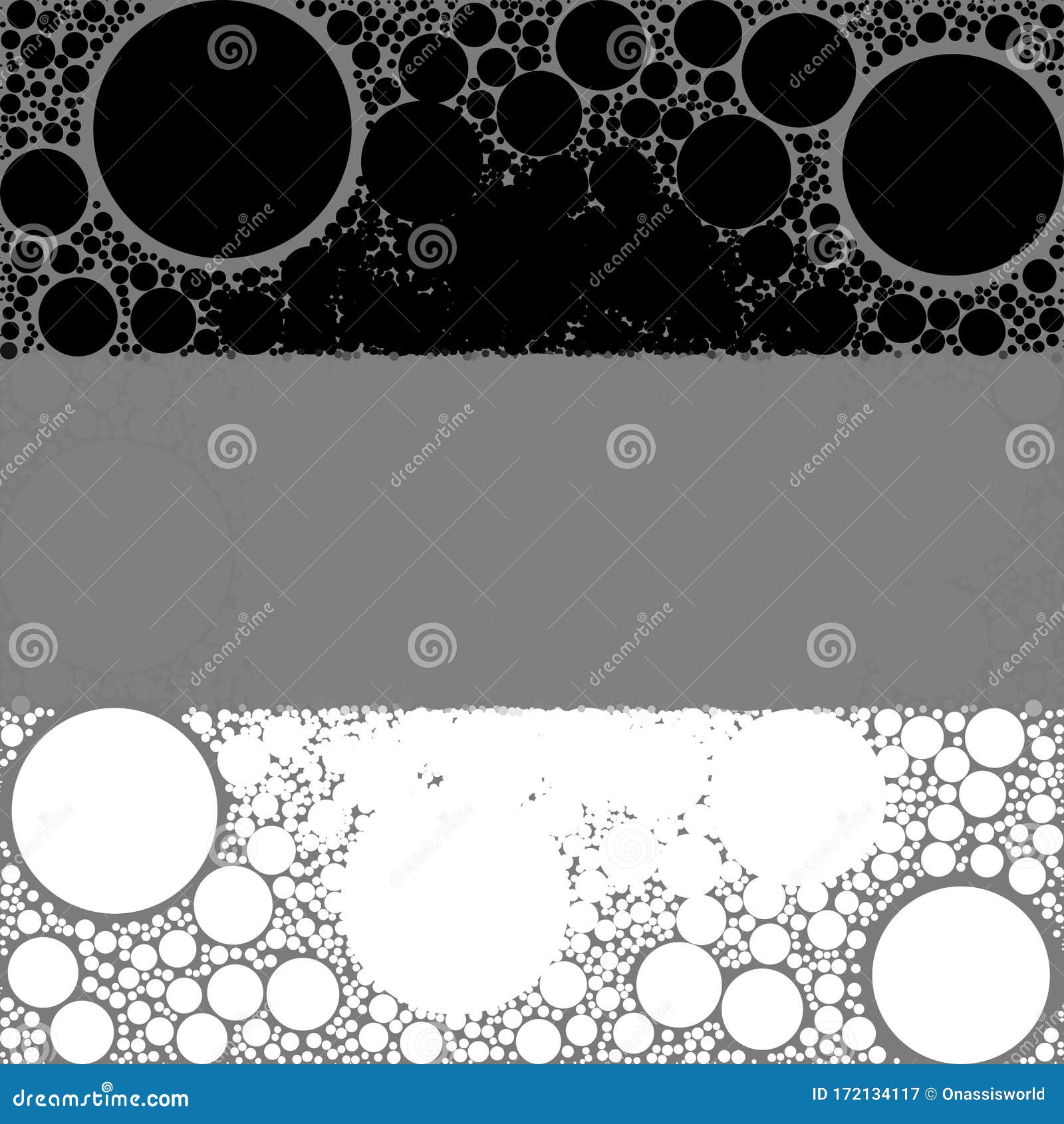 Shades of Grey Abstract Shapes Background Art Stock Illustration ...