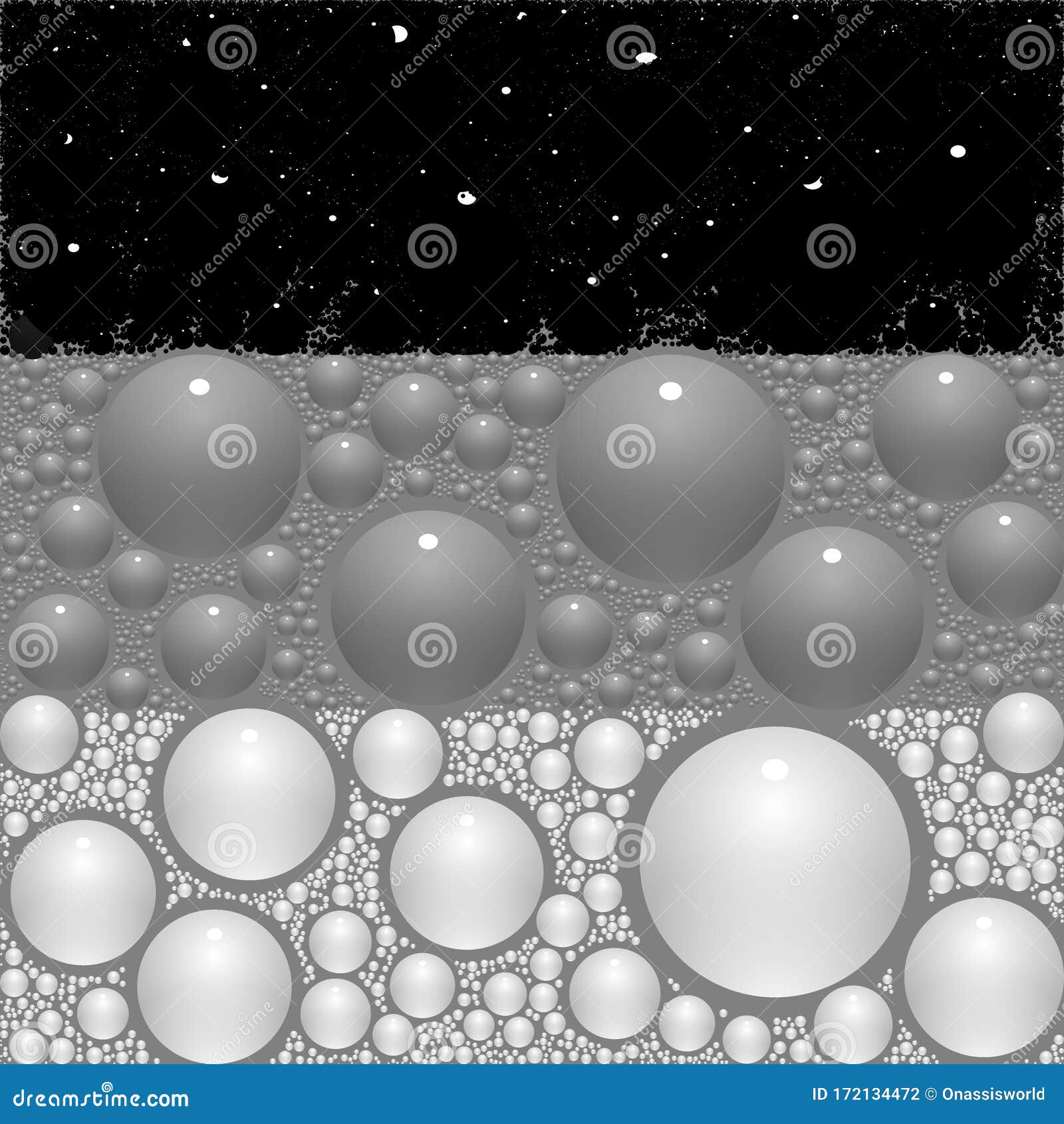 Shades of Grey Abstract Shapes Background Art Stock Illustration ...