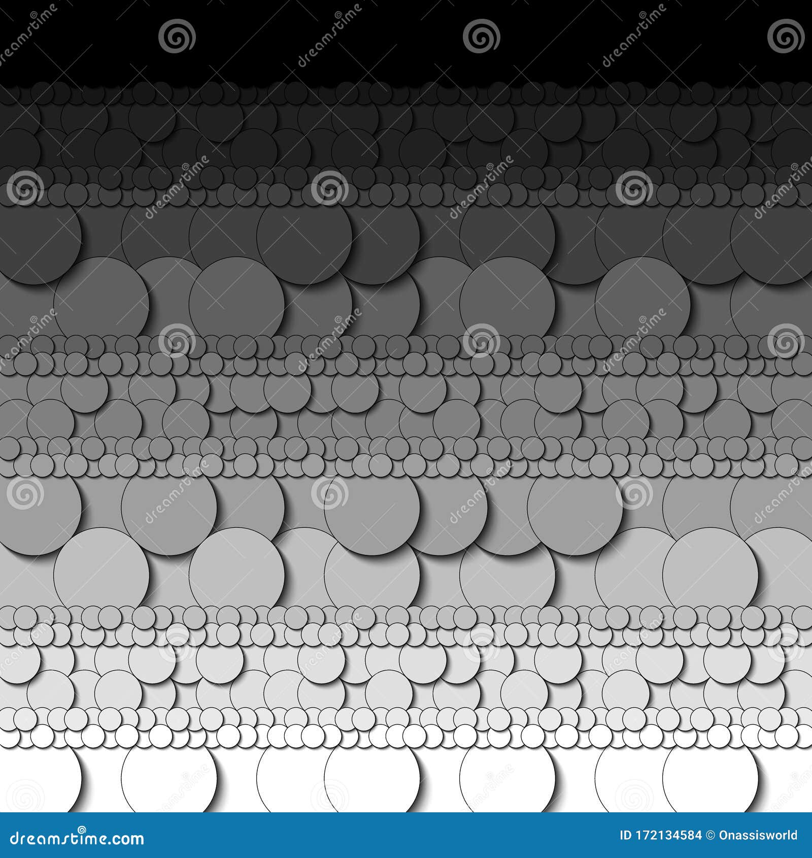 Shades of Grey Abstract Shapes Background Art Stock Illustration ...