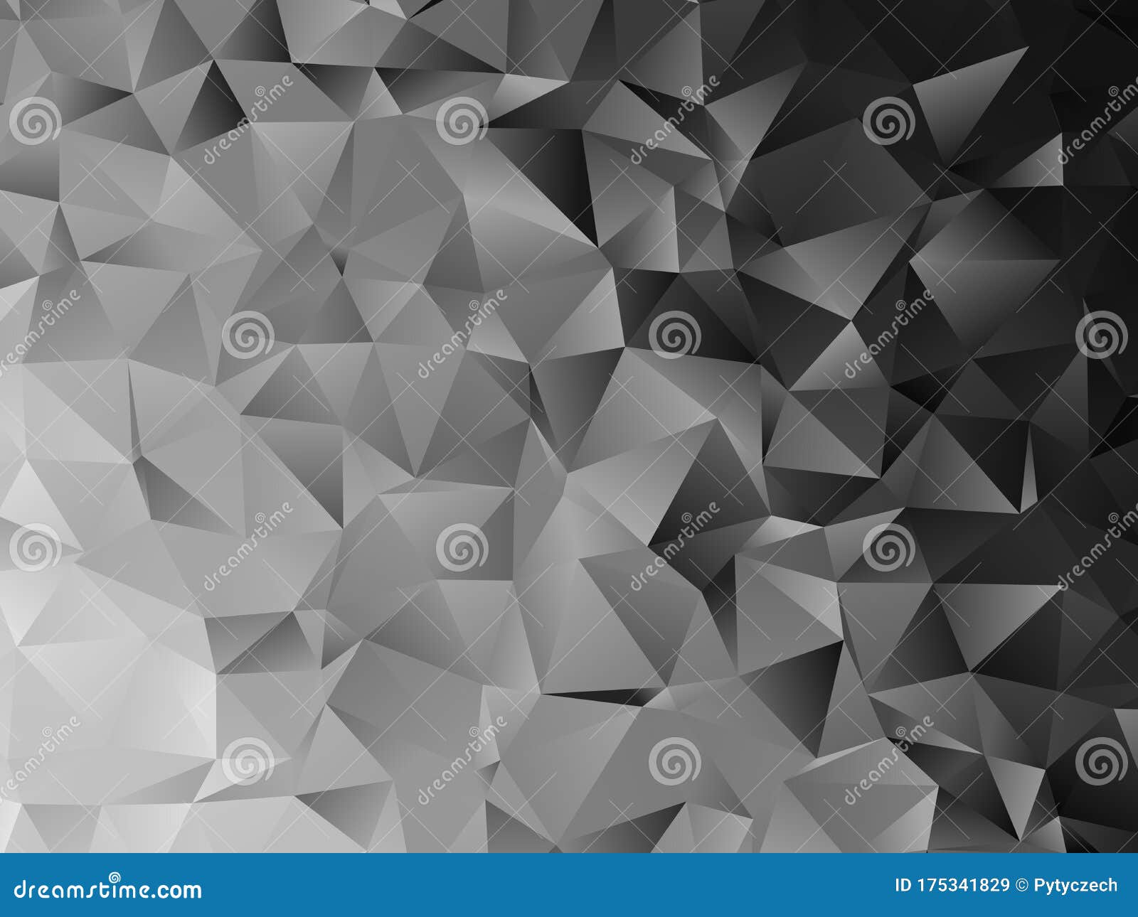 Shades of Grey Low Poly Background. Geometric Vector Illustration ...