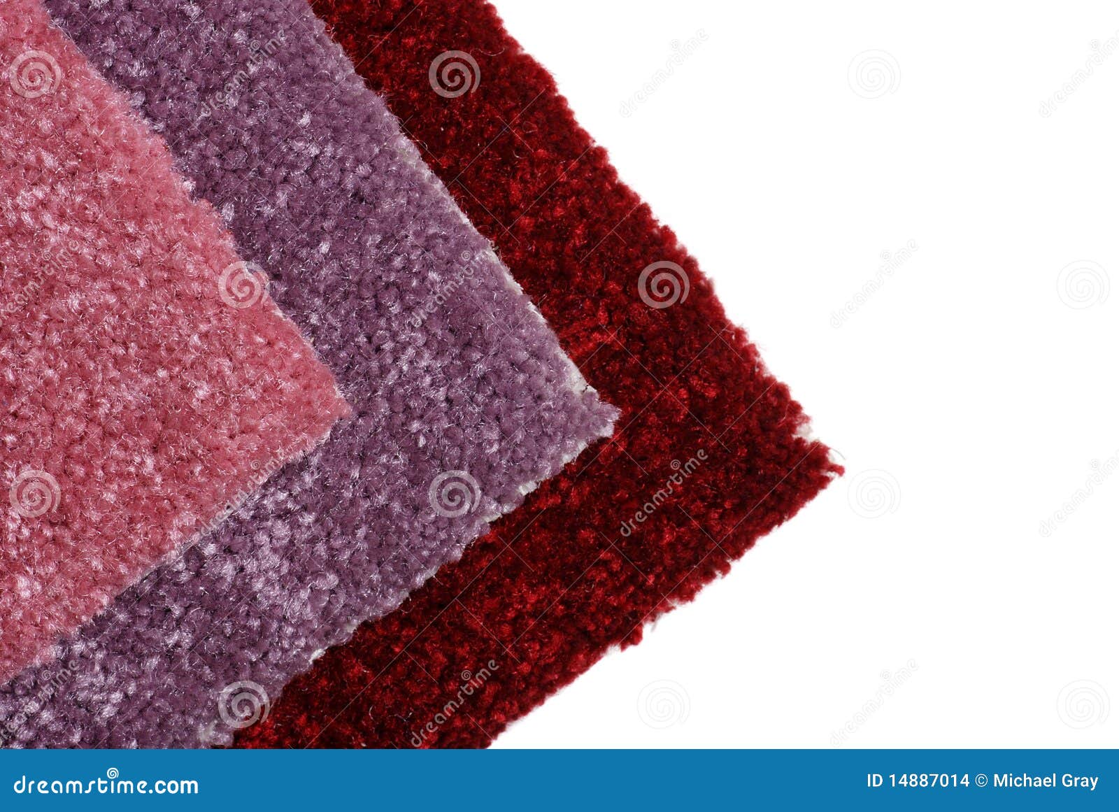 Shades of Red Carpet Samples Stock Photo - Image of carpet, choice ...