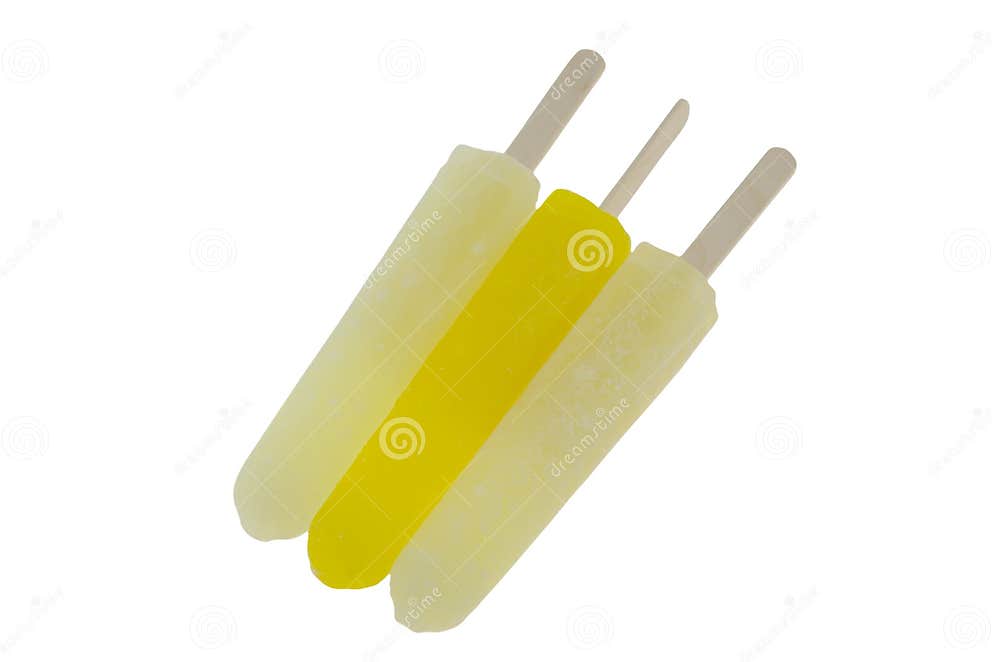 Shades of yellow popsicles stock photo. Image of sweet - 18724872