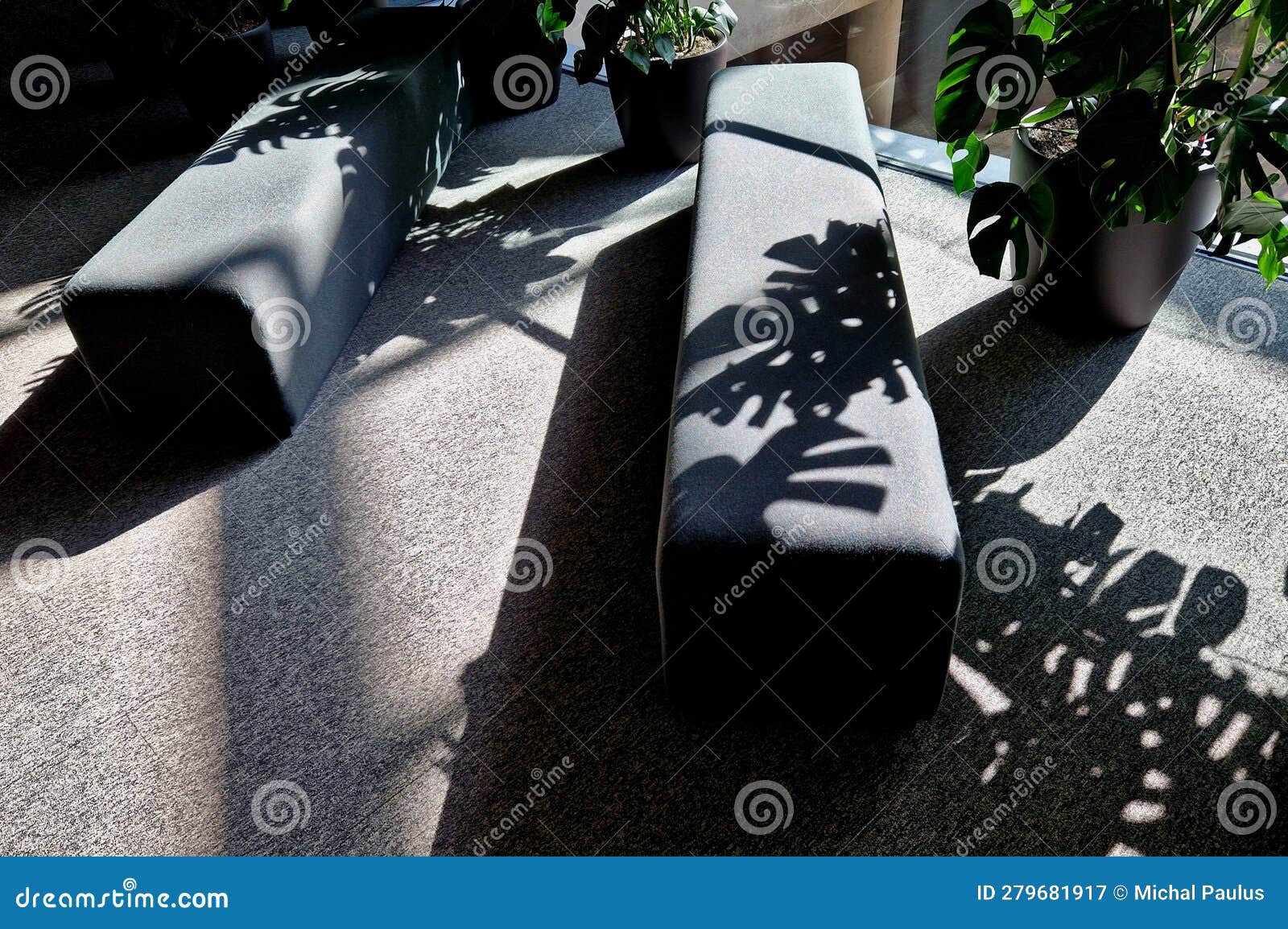 Shading of the Glazed Ceiling of the Atrium of the Building. Blinds ...