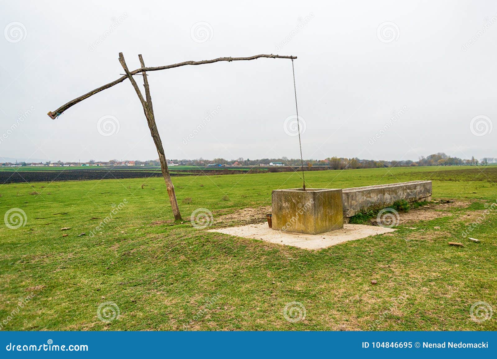 Shadoof stock image. Image of blue, spring, ranch, cloud - 104846695
