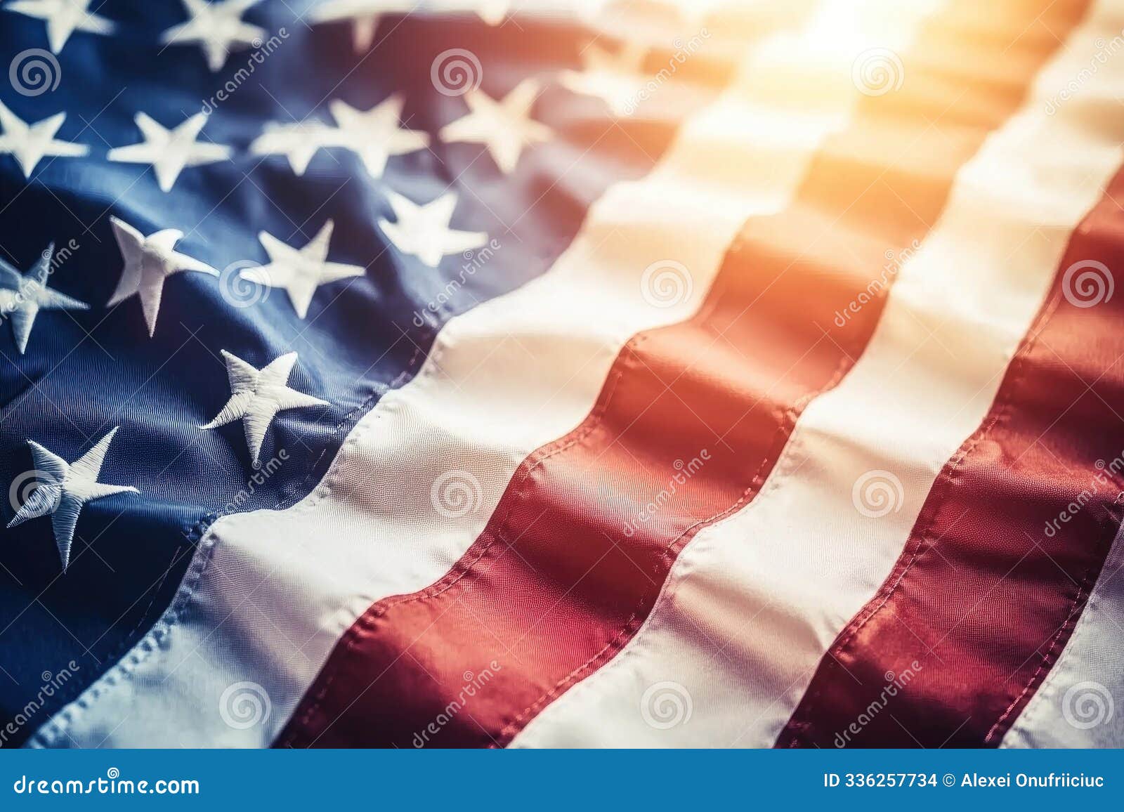 The Shadow of an American Flag is Beautifully Cast on a Brick Wall ...