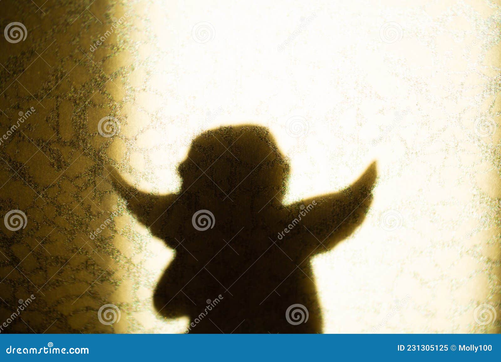 Shadow of an Angel, Black White Stock Image - Image of play, life ...