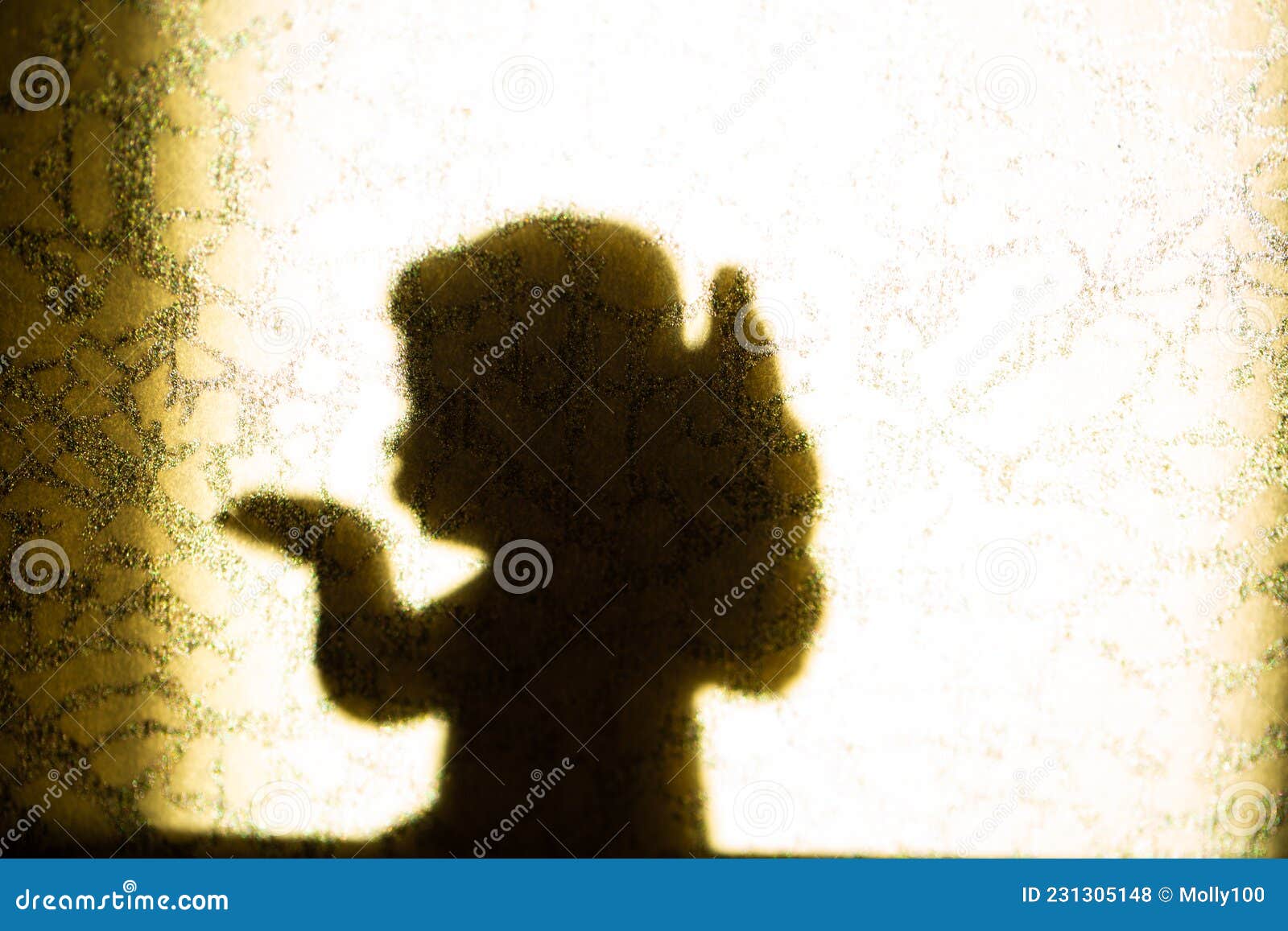 Shadow of an Angel, Black White Stock Photo - Image of protection ...