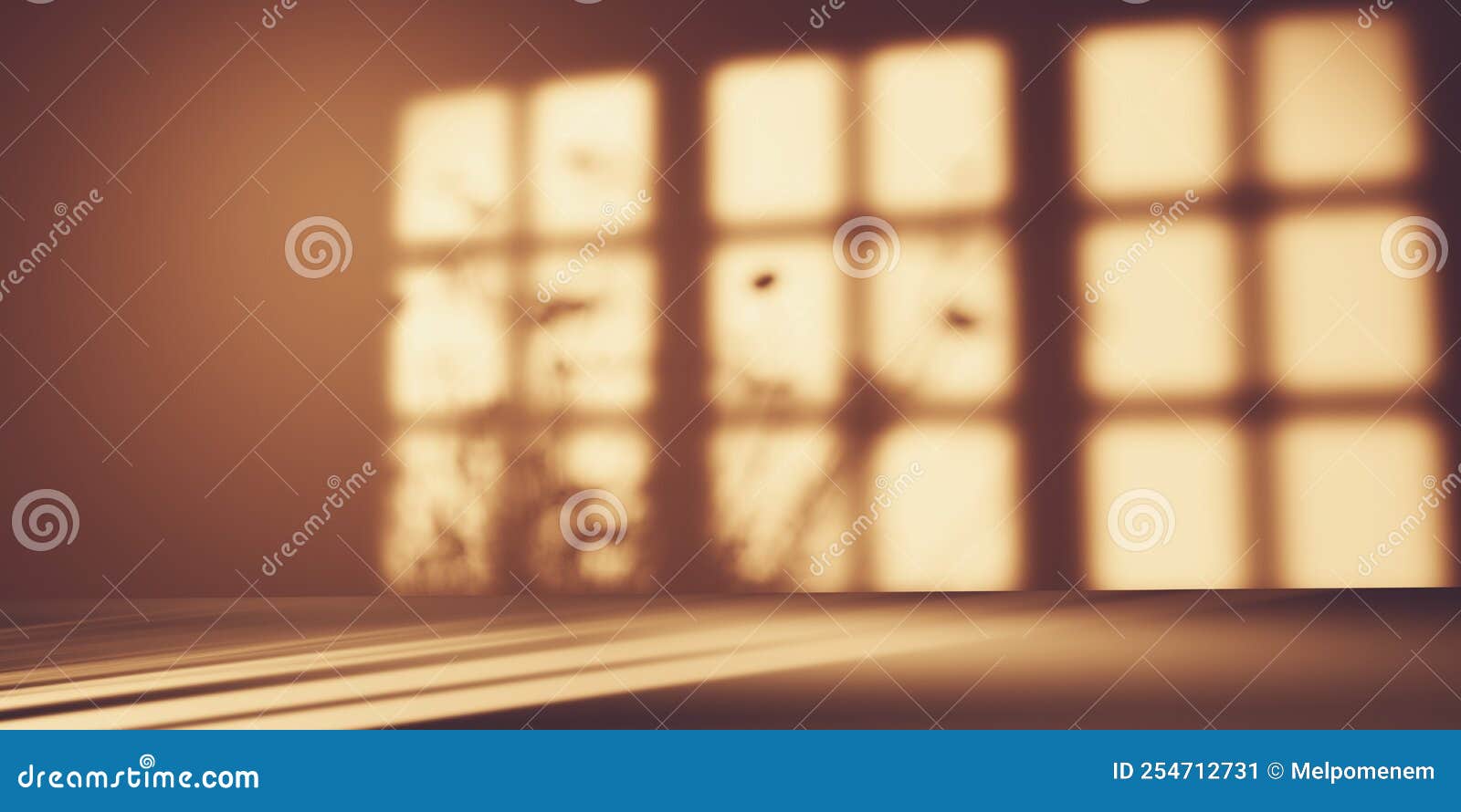 Shadow Background of Ground Cover Flowers - 3D Stock Illustration ...