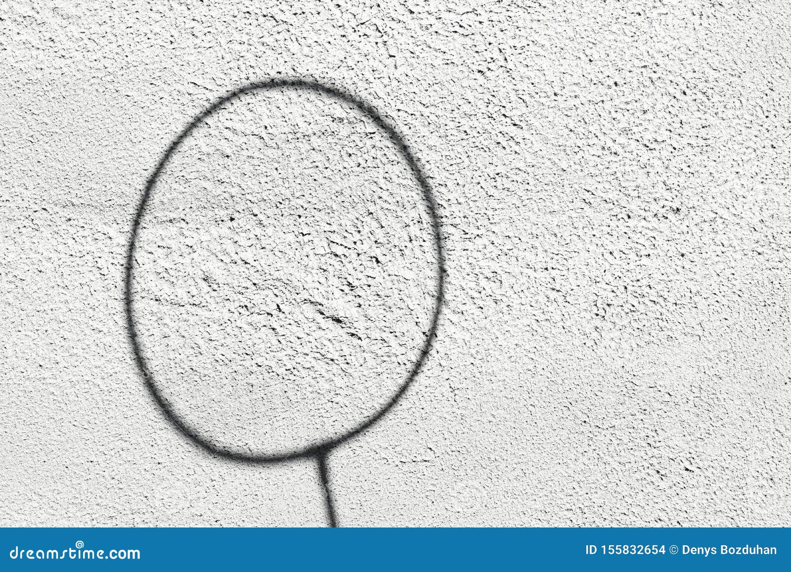 Shadow of a Badminton Racket Against a White Wall. Sport Concept Stock ...