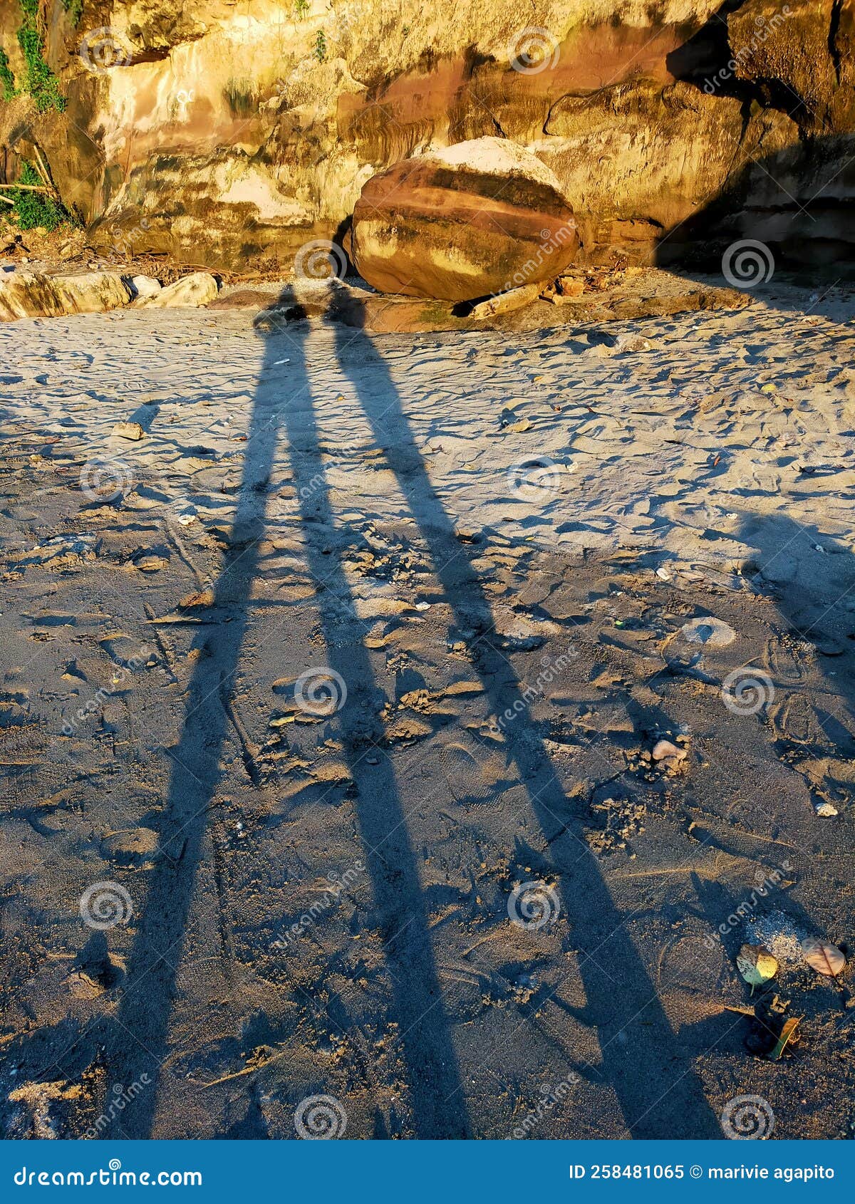 A shadow from the beach stock image. Image of beautiful - 258481065