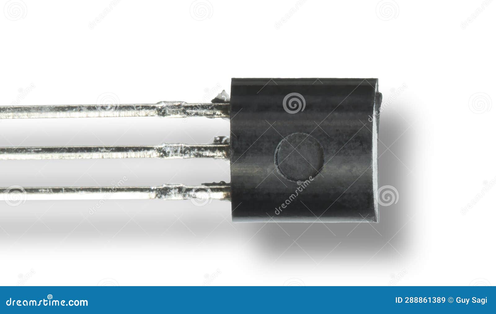 Shadow Behing a Small Transistor Stock Image - Image of device ...