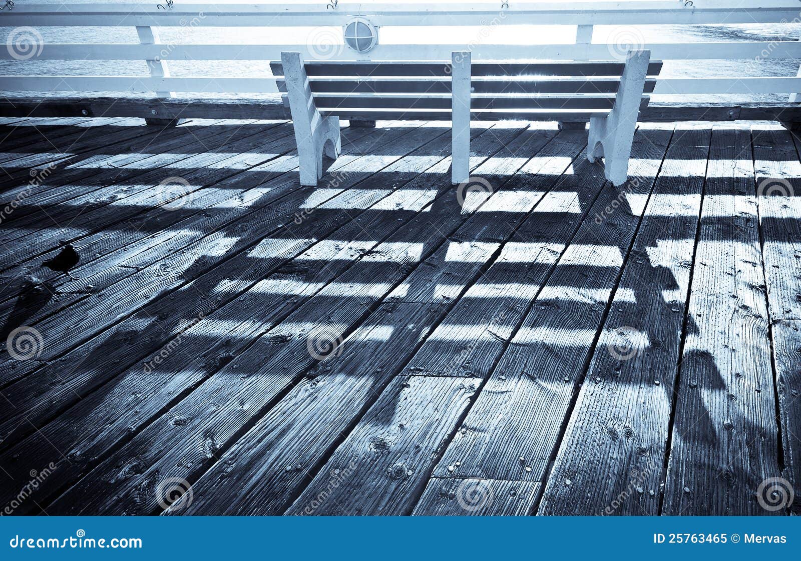Shadow of a bench stock image. Image of fishing, rest - 25763465