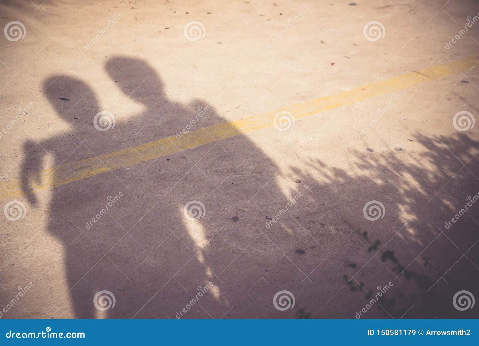 Shadow of best friends stock image. Image of time, attractive - 150581179