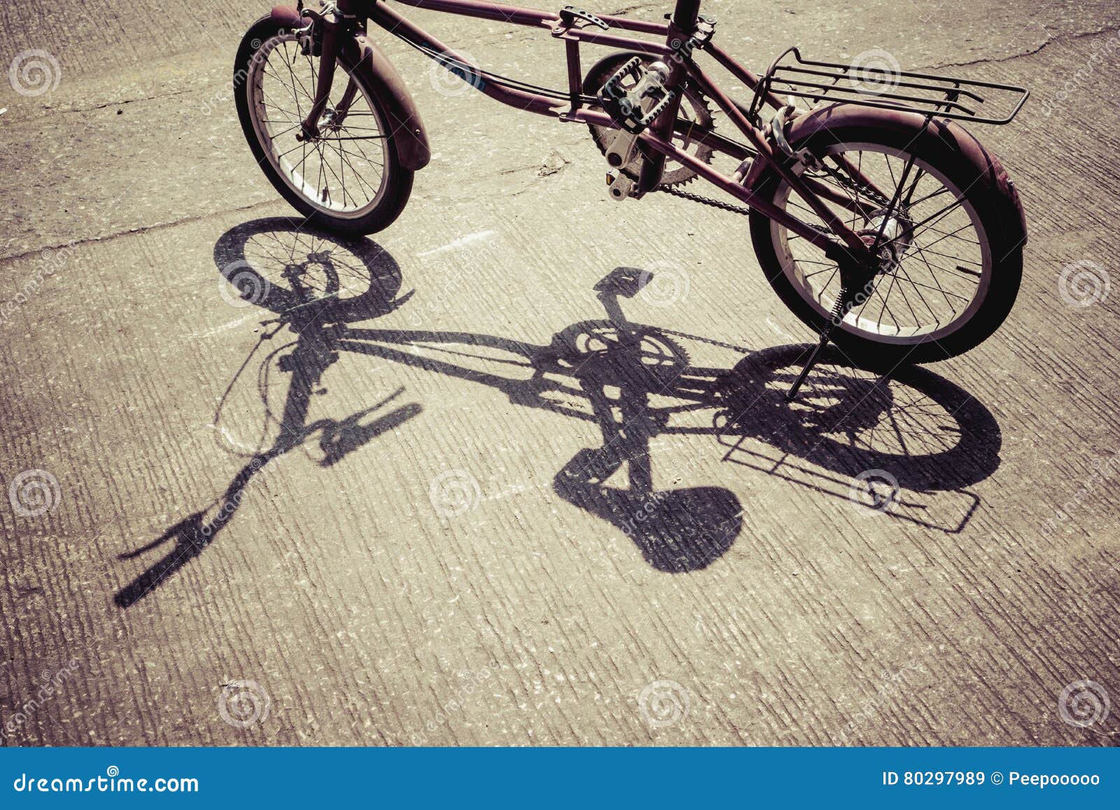 Shadow of bicycle stock image. Image of transportation - 80297989