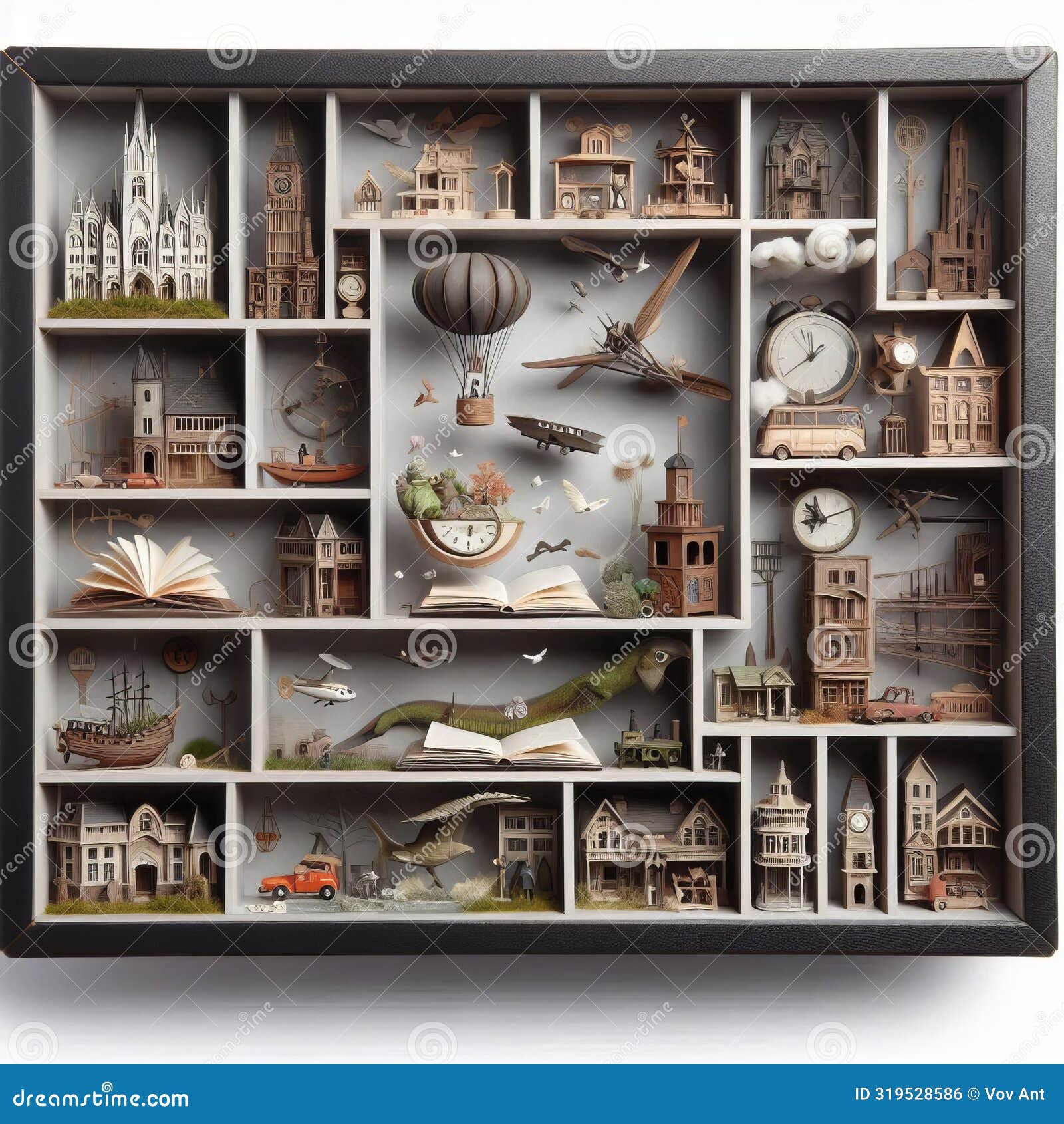 Shadow Box Art a Three Dimensional Artwork that Feat Stock Photo ...