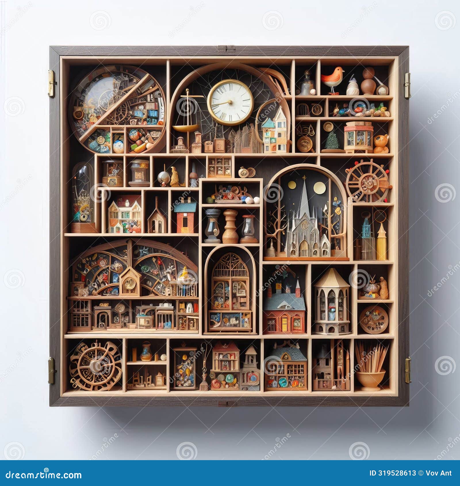 Shadow Box Art a Three Dimensional Artwork that Feat Stock Image ...