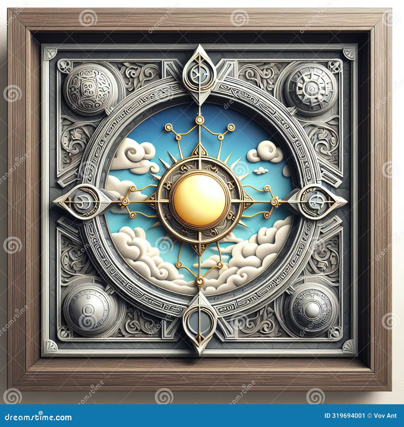 Shadow Box Frame a Deep Frame with a Recessed Interior To Cra Stock ...