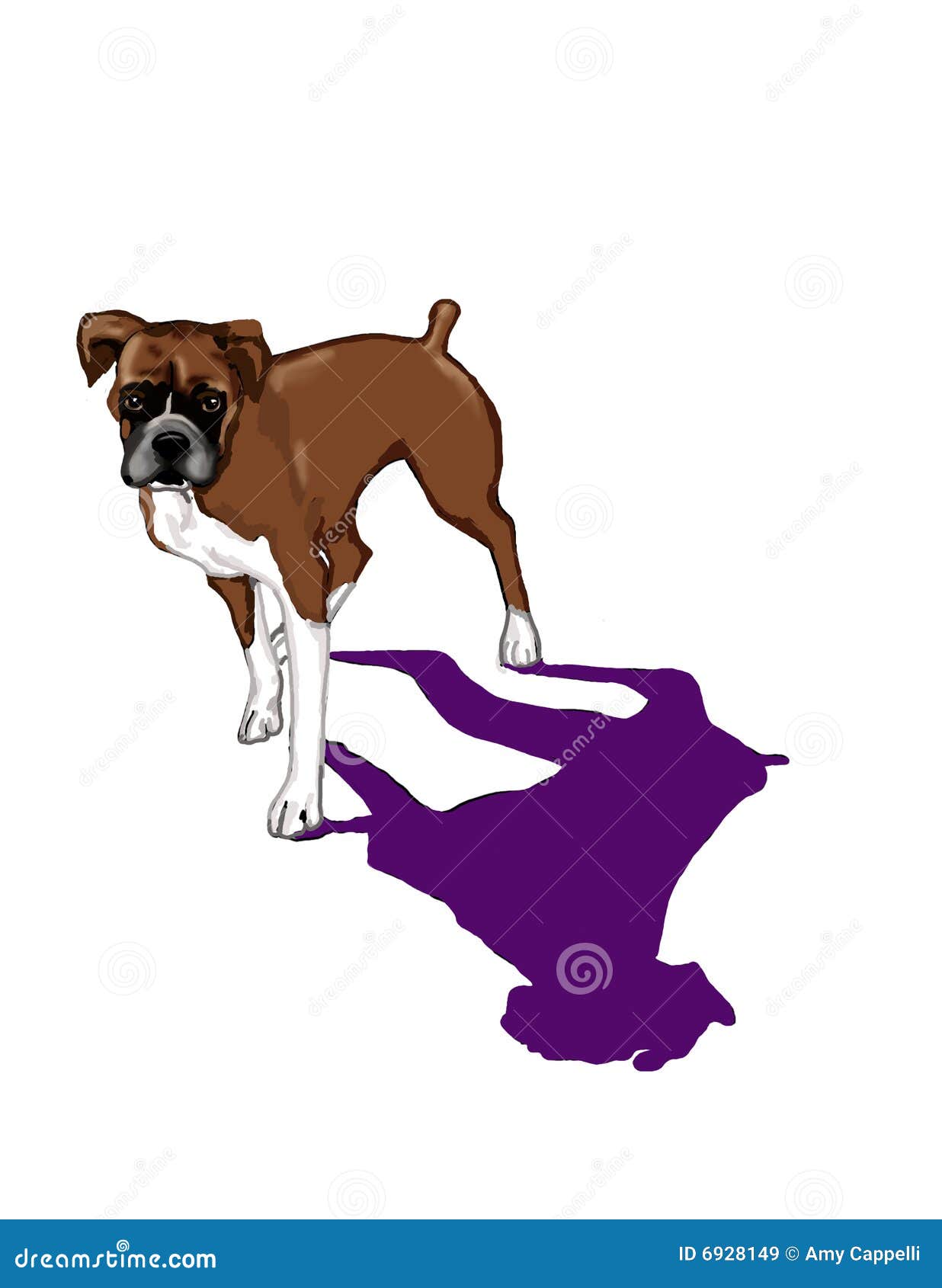 Shadow boxer stock illustration. Illustration of shadow - 6928149